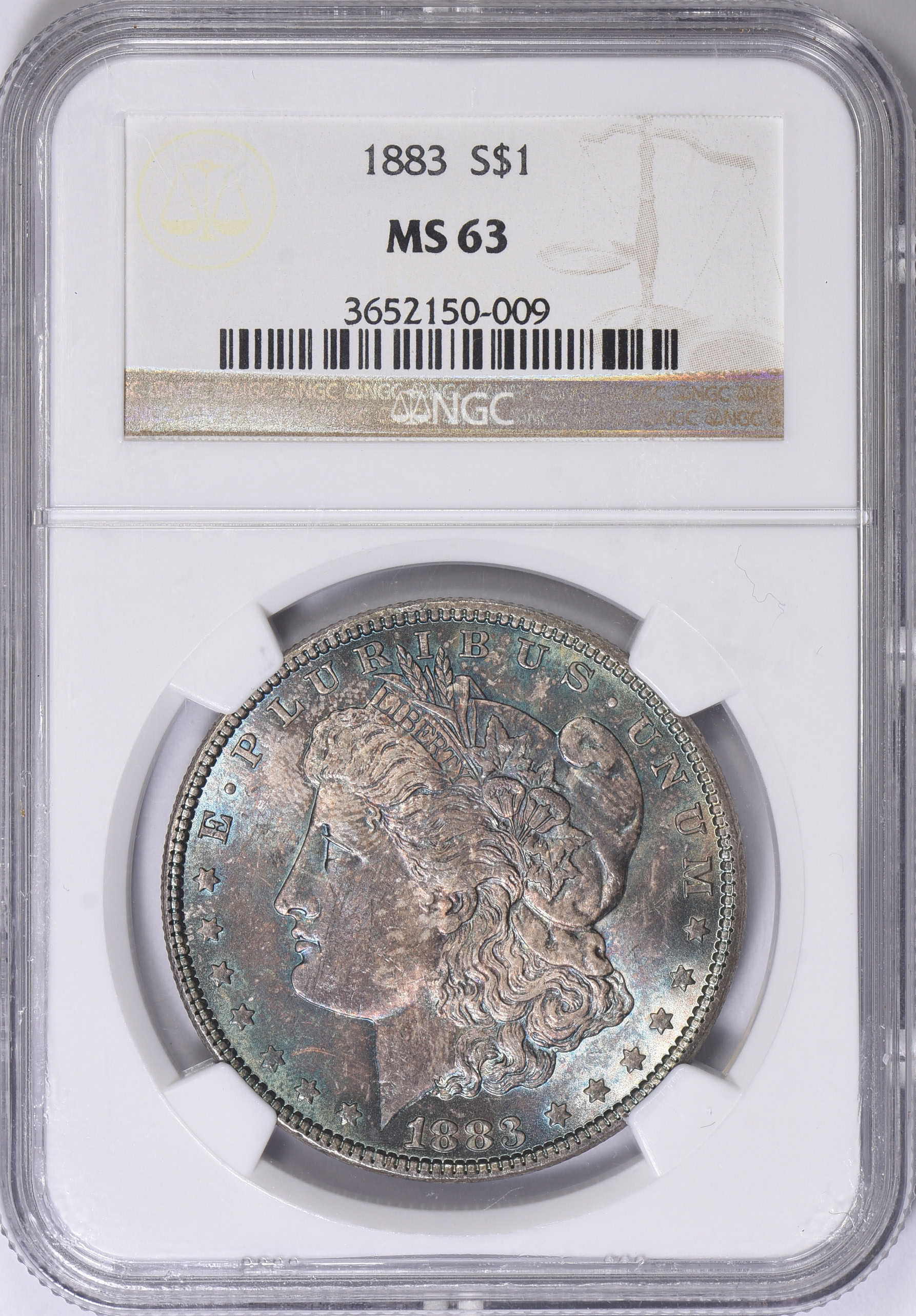 1883 Morgan Silver Dollar NGC MS-63 (VSS VAM-1C) (Toned) (Item 1723029) | GreatCollections Coin ...