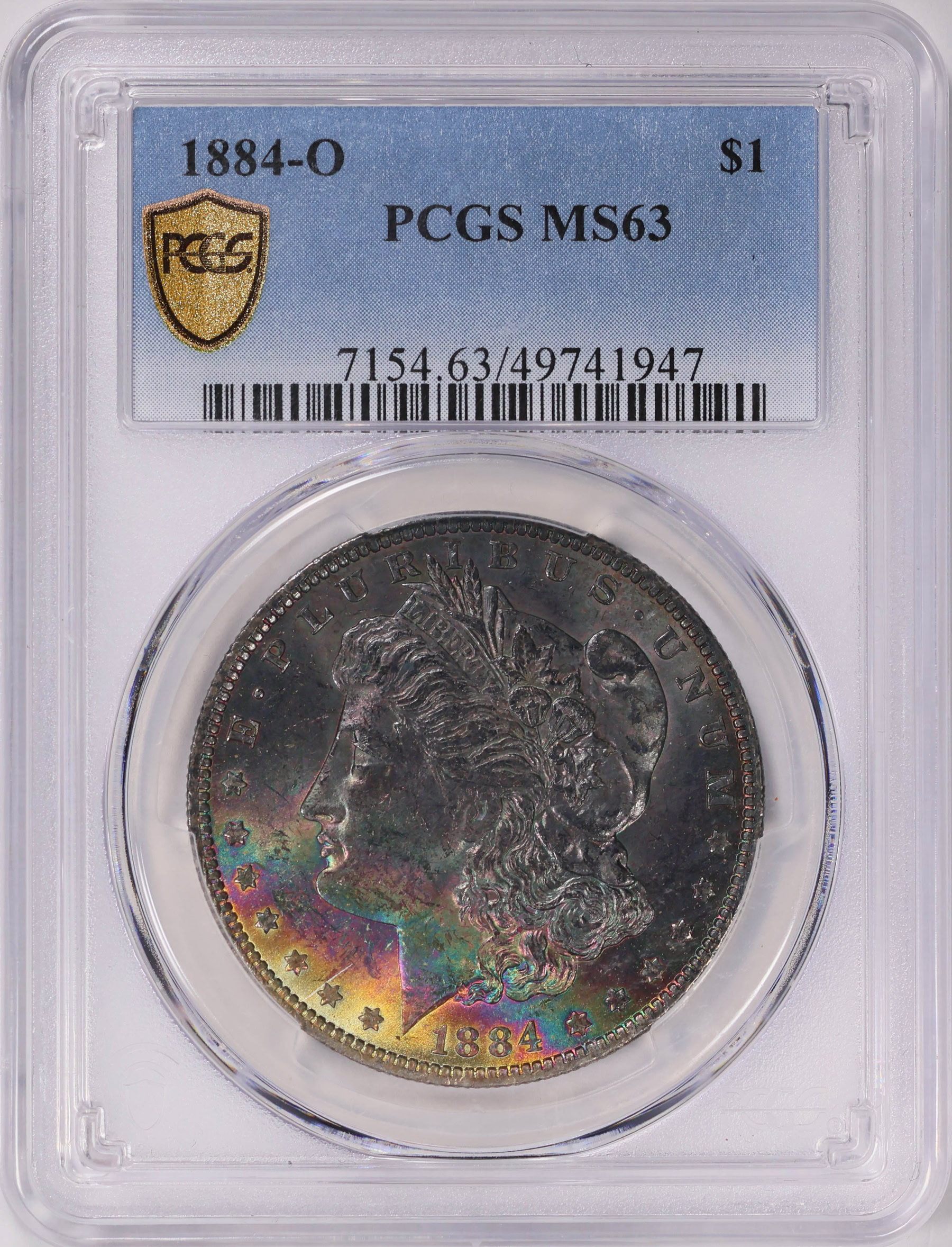 1884-O Morgan Silver Dollar PCGS MS-63 (Toned) (Item 1723071) | GreatCollections Coin Auctions