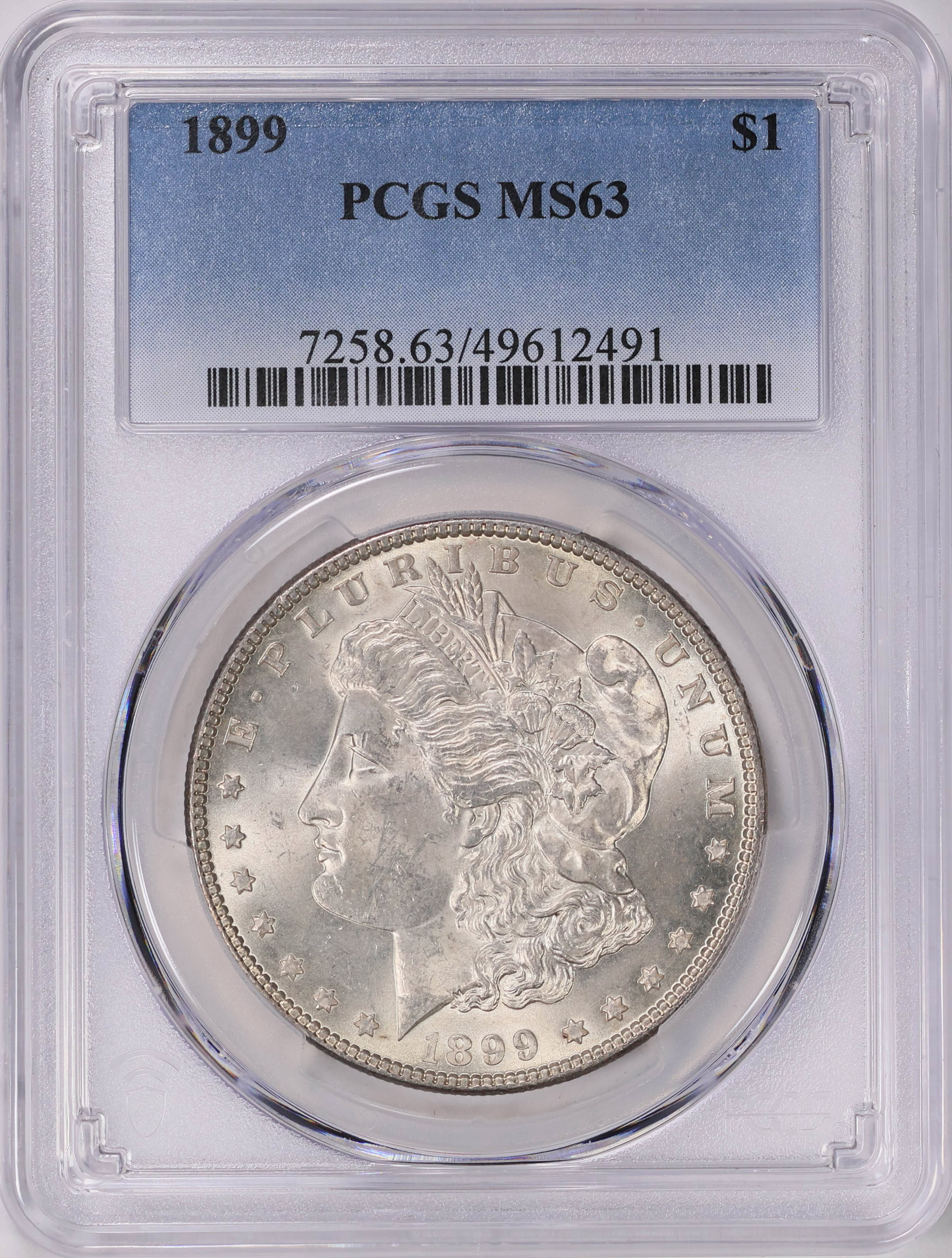 1899 Morgan Silver Dollar PCGS MS-63 (Item 1723086) | GreatCollections ...