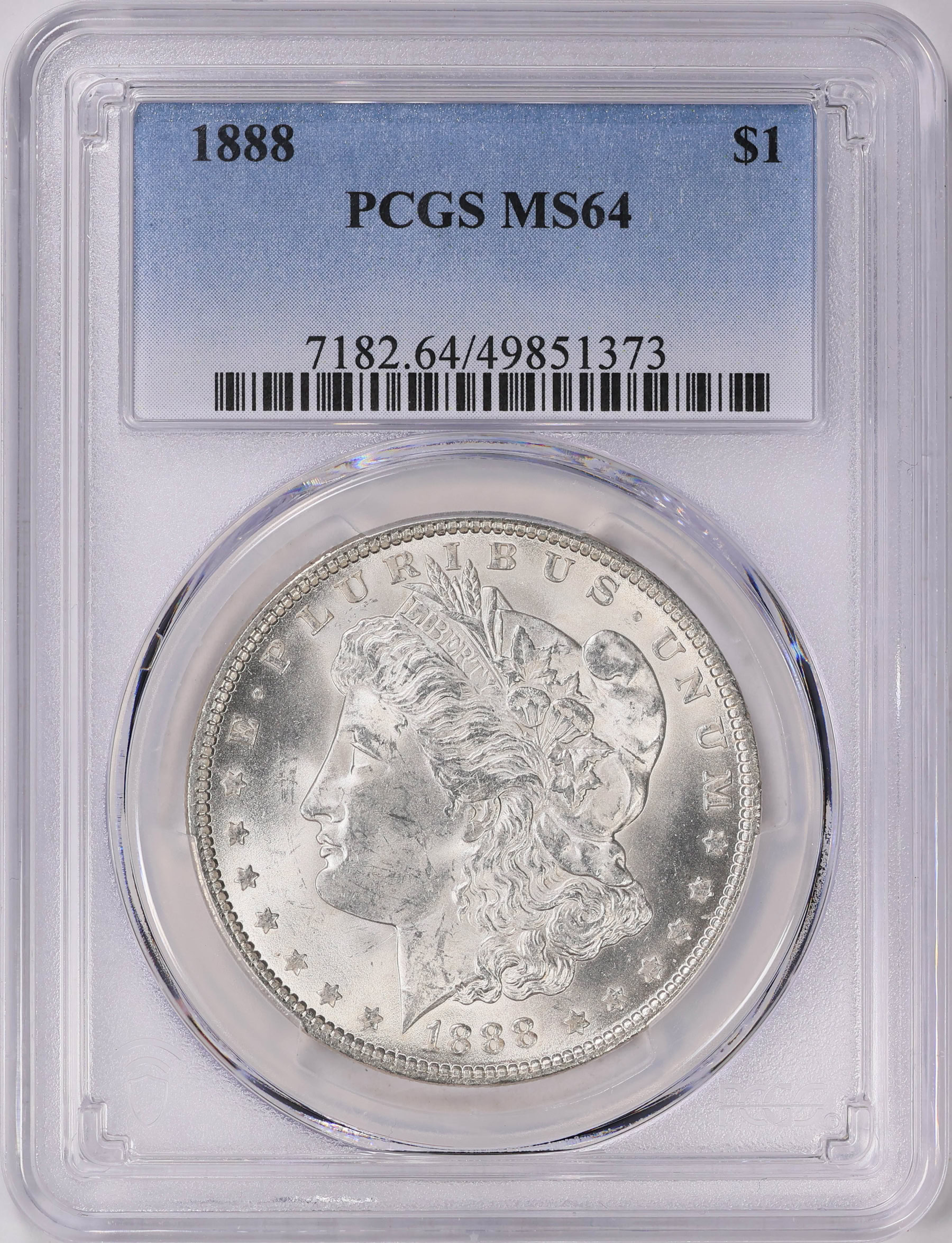 1888 Morgan Silver Dollar PCGS MS-64 (Item 1723106) | GreatCollections Coin Auctions
