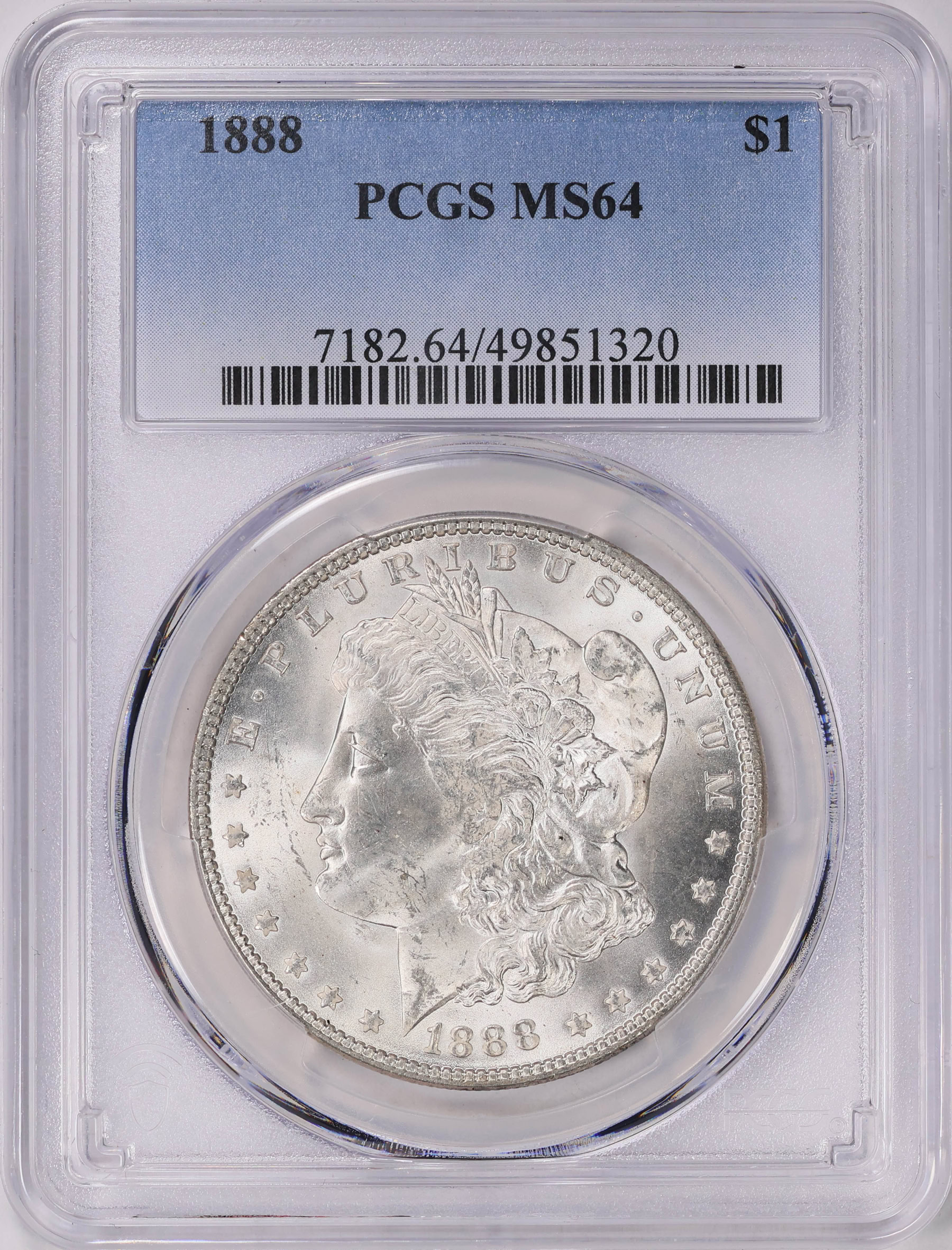 1888 Morgan Silver Dollar PCGS MS-64 (Item 1723111) | GreatCollections Coin Auctions