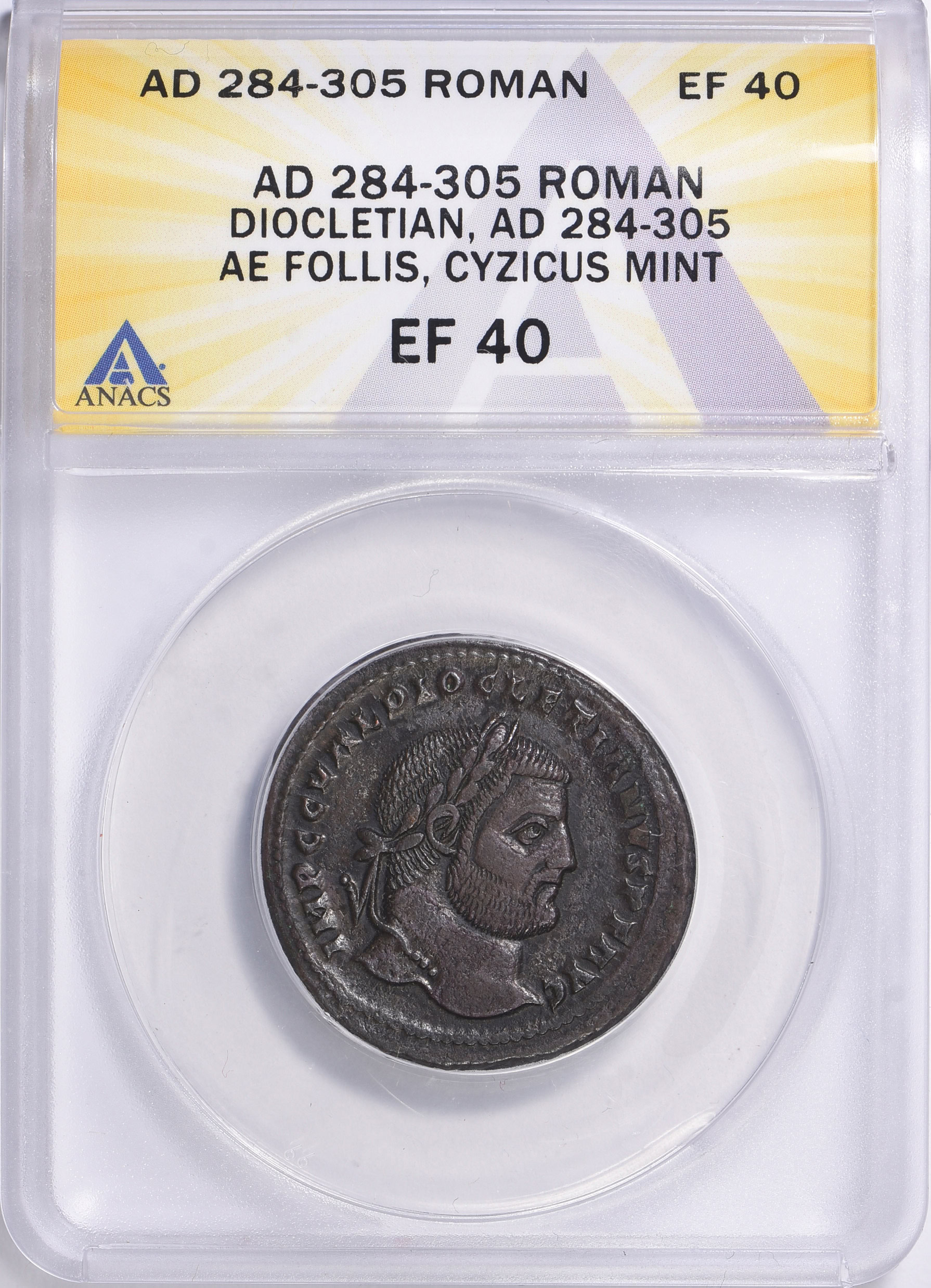 Ancient Roman Empire, Diocletian (A.D. 284-305) c.A.D. 297-299 AE ...