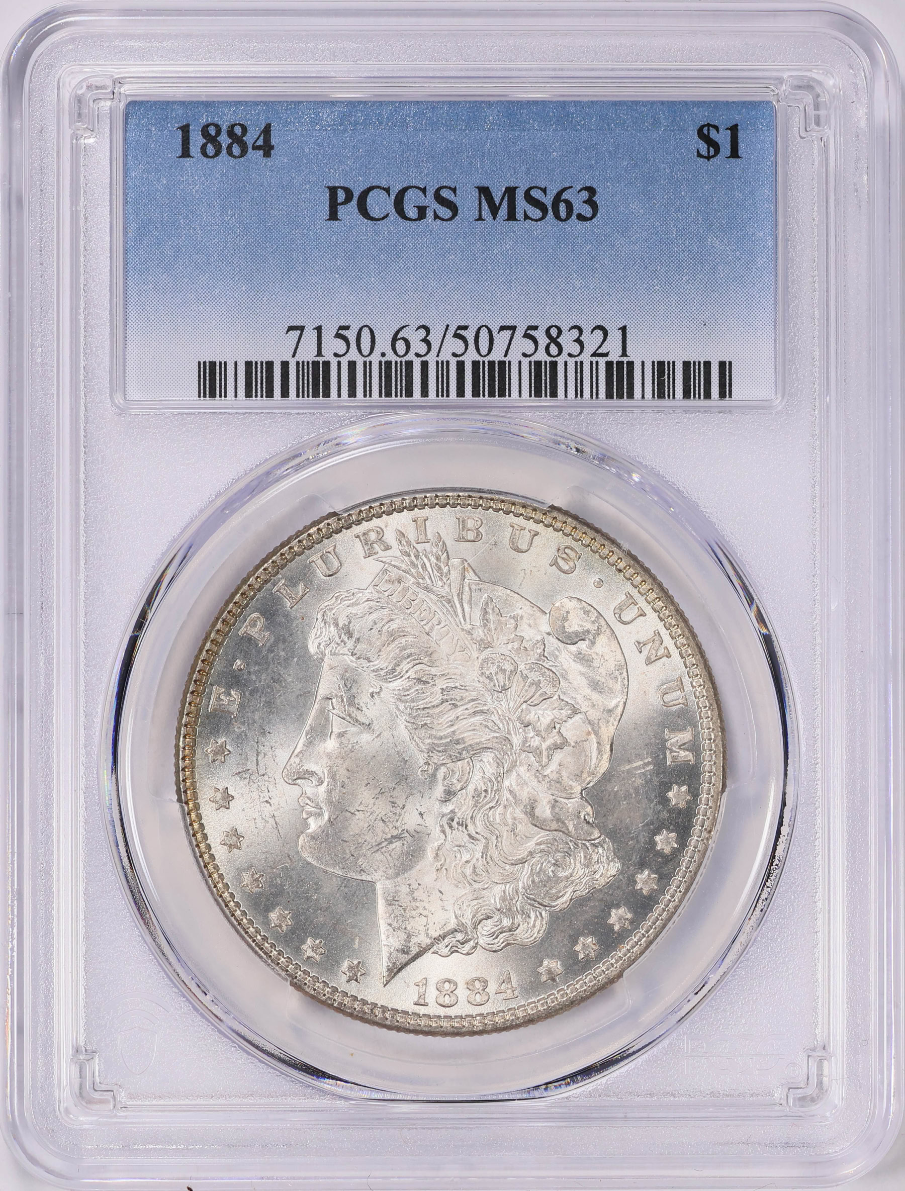 1884 Morgan Silver Dollar PCGS MS-63 (Toned) (Item 1723505) | GreatCollections Coin Auctions