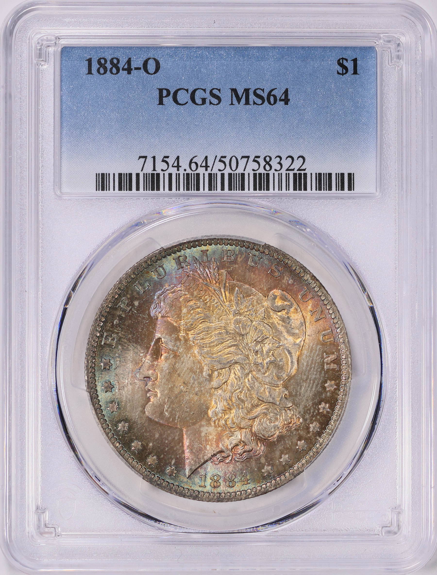 1884-O Morgan Silver Dollar PCGS MS-64 (Toned) (Item 1723506) | GreatCollections Coin Auctions