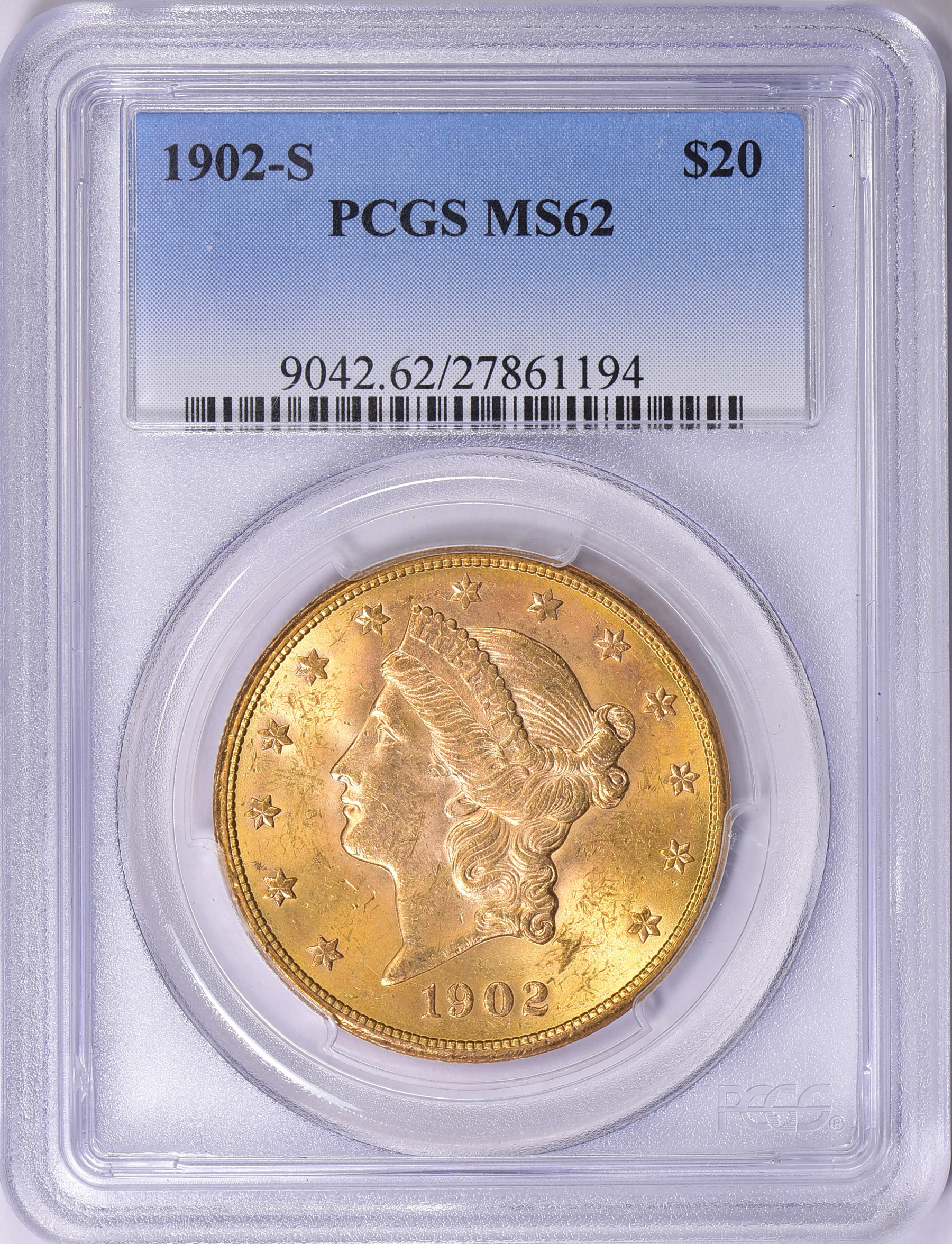 1902-S Liberty Gold Double Eagle PCGS MS-62 (Item 1723545 ...