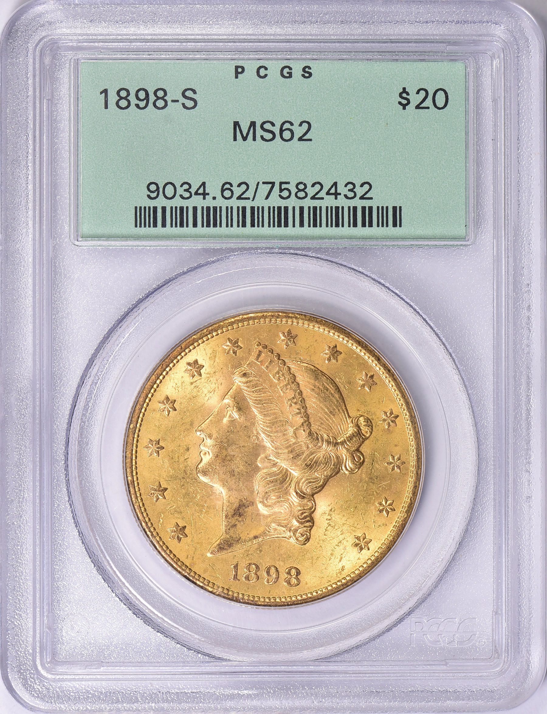 1898-S Liberty Gold Double Eagle PCGS MS-62 OGH (Item 1723552 ...