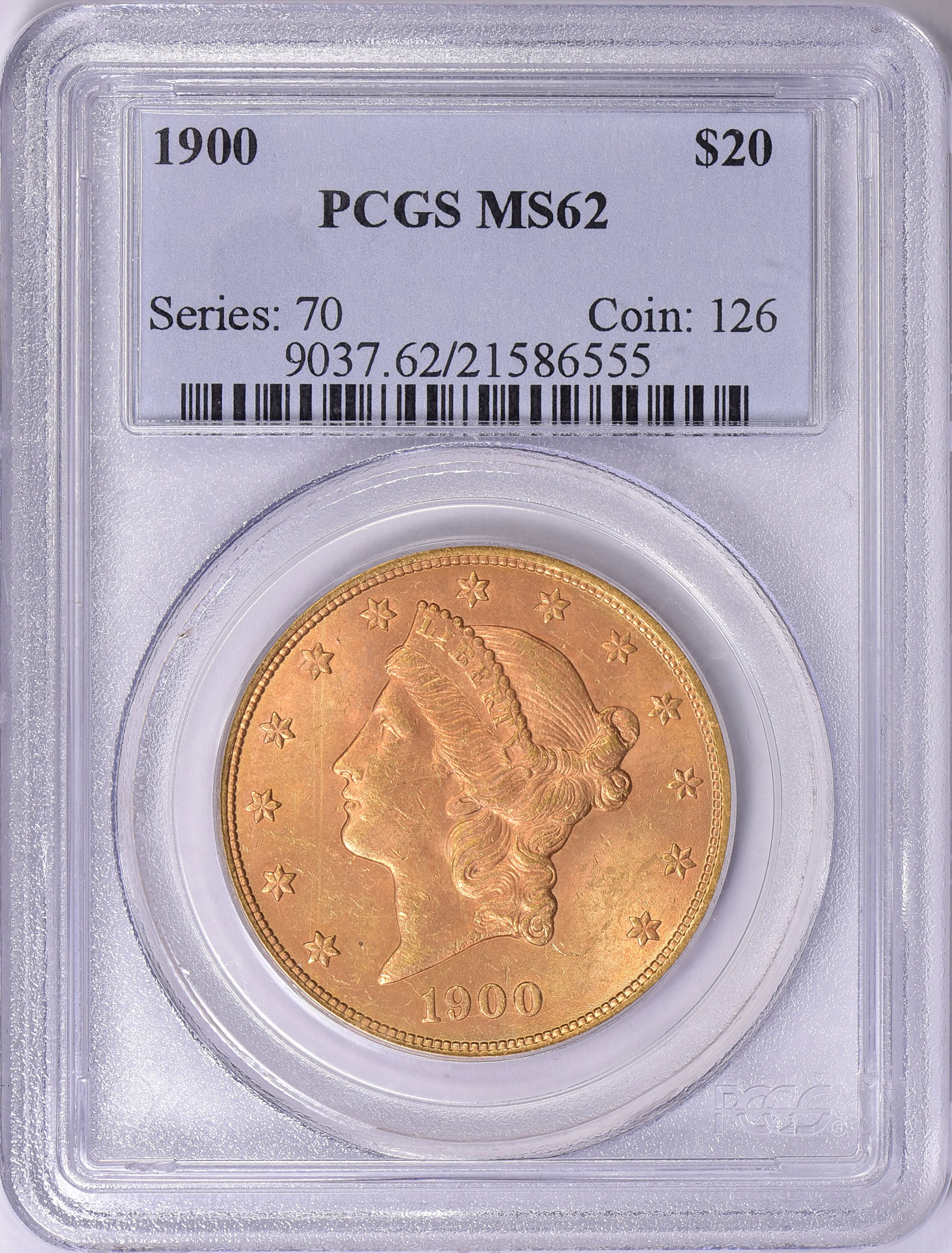 1900 Liberty Gold Double Eagle PCGS MS-62 (Item 1723555) | GreatCollections Coin Auctions