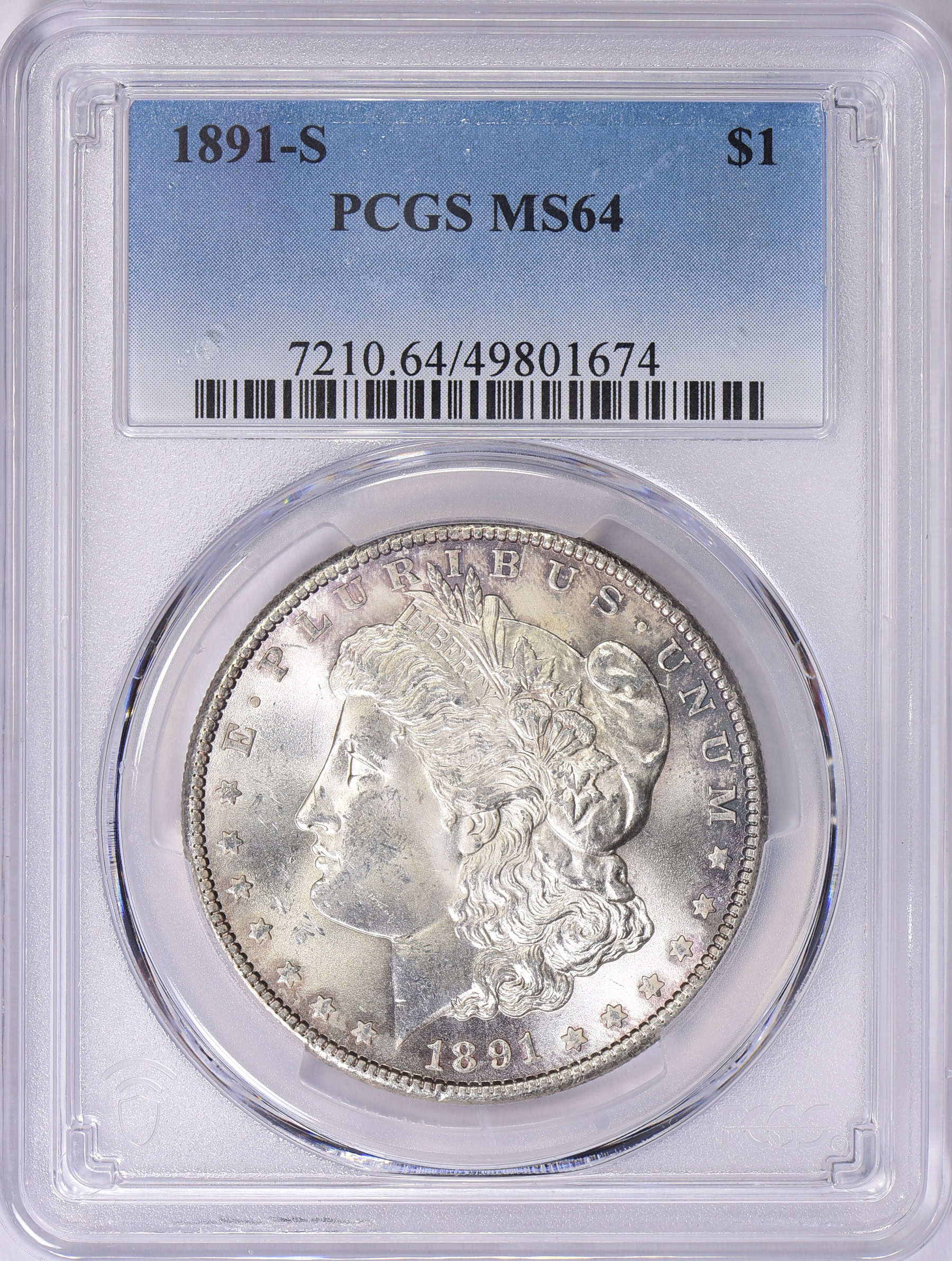 1891-S Morgan Silver Dollar PCGS MS-64 (Item 1723785 ...