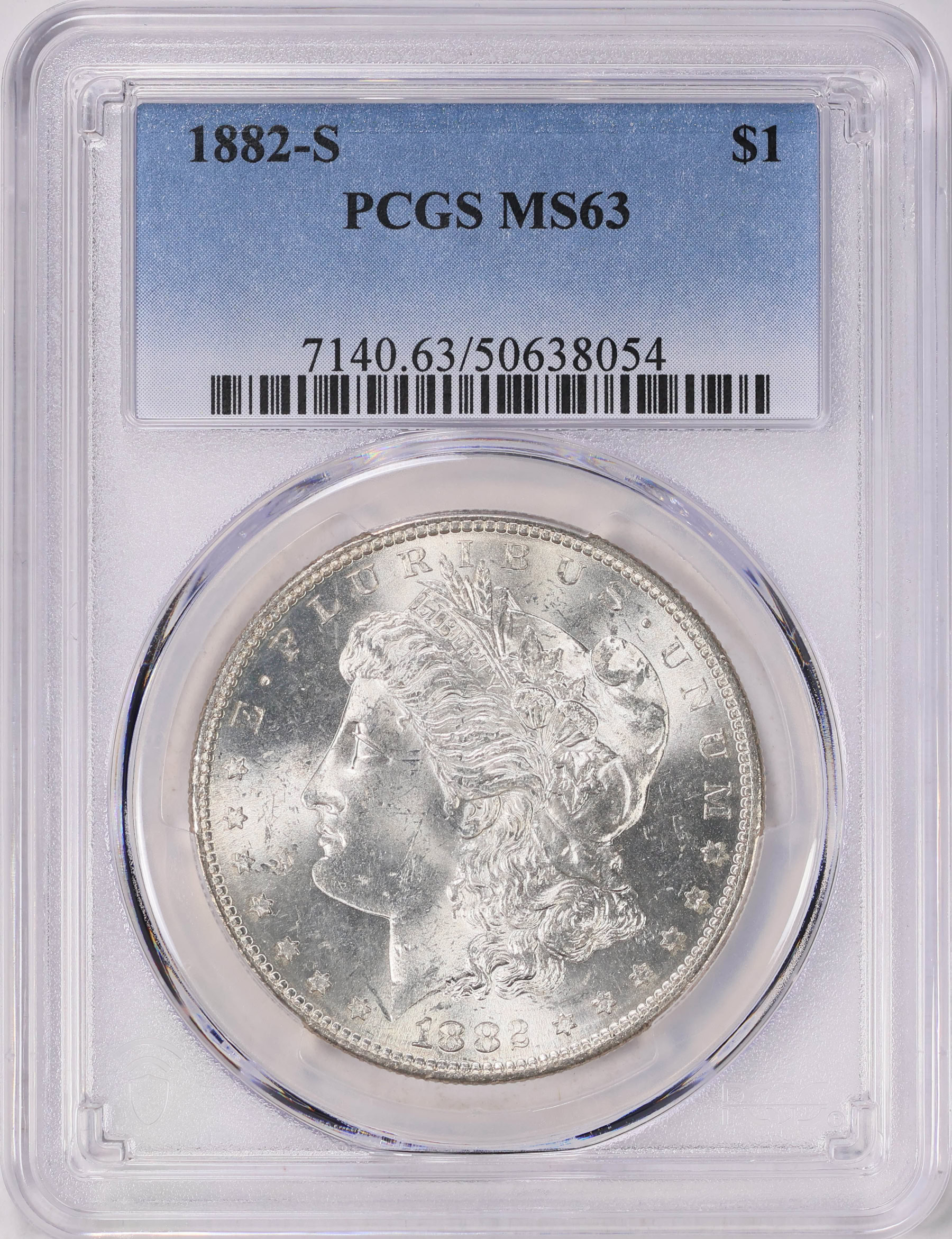 1882-S Morgan Silver Dollar PCGS MS-63 (Item 1723870) | GreatCollections Coin Auctions