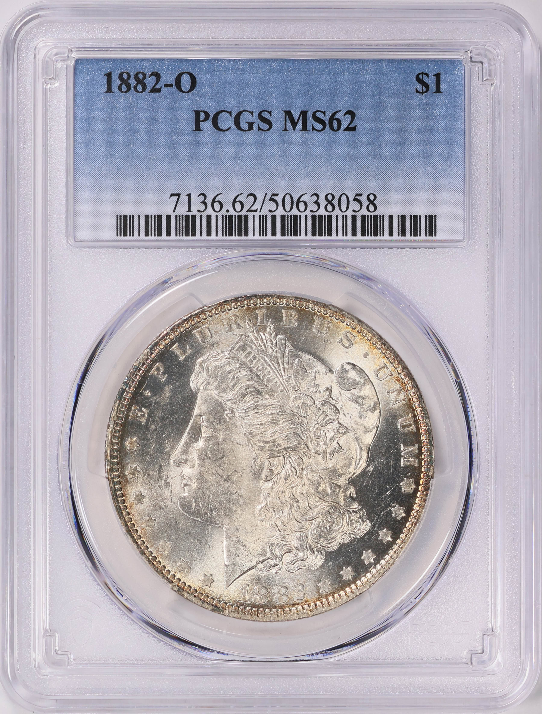1882-O Morgan Silver Dollar PCGS MS-62 (Item 1723874) | GreatCollections Coin Auctions