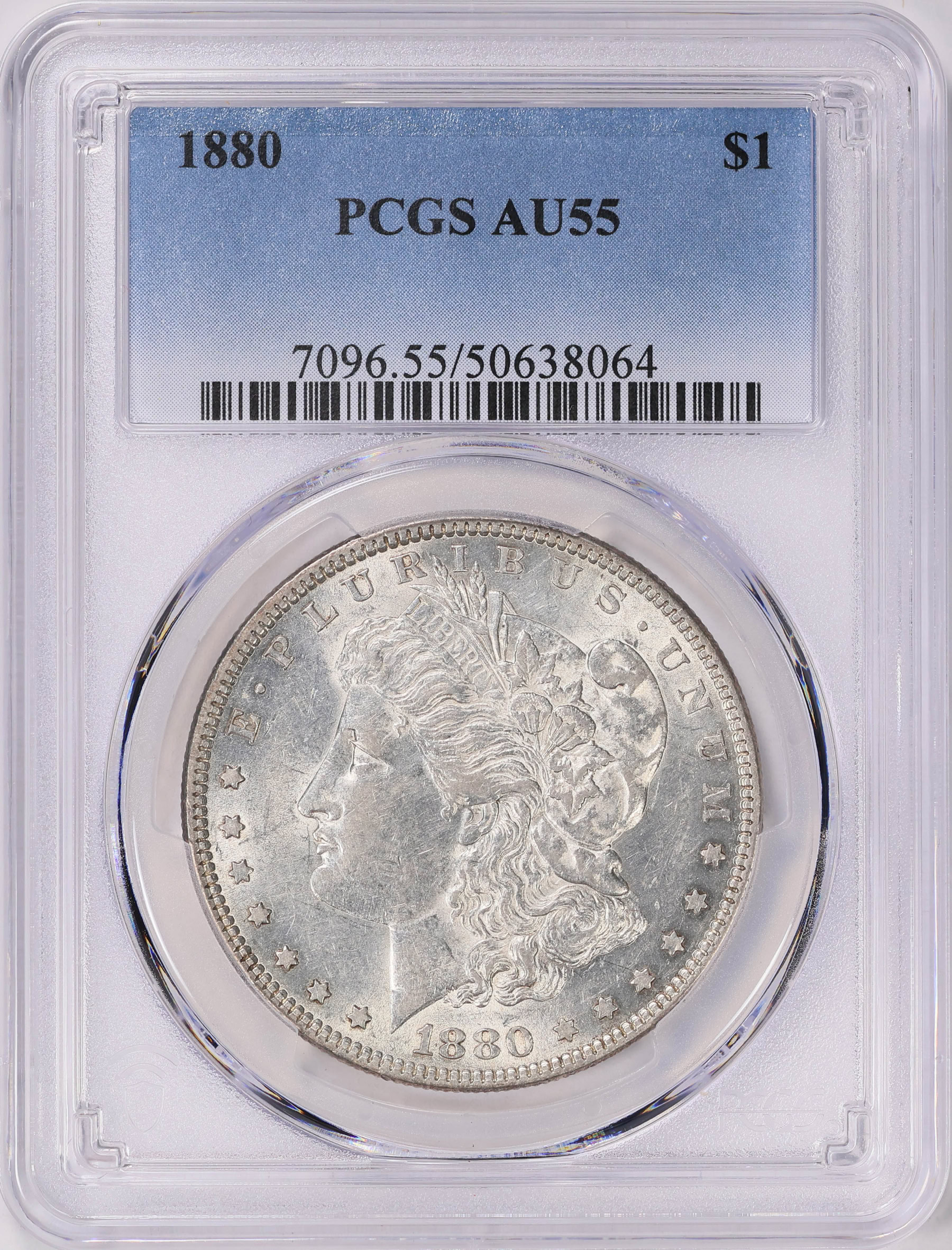 1880 Morgan Silver Dollar PCGS AU-55 (Item 1723880) | GreatCollections Coin Auctions