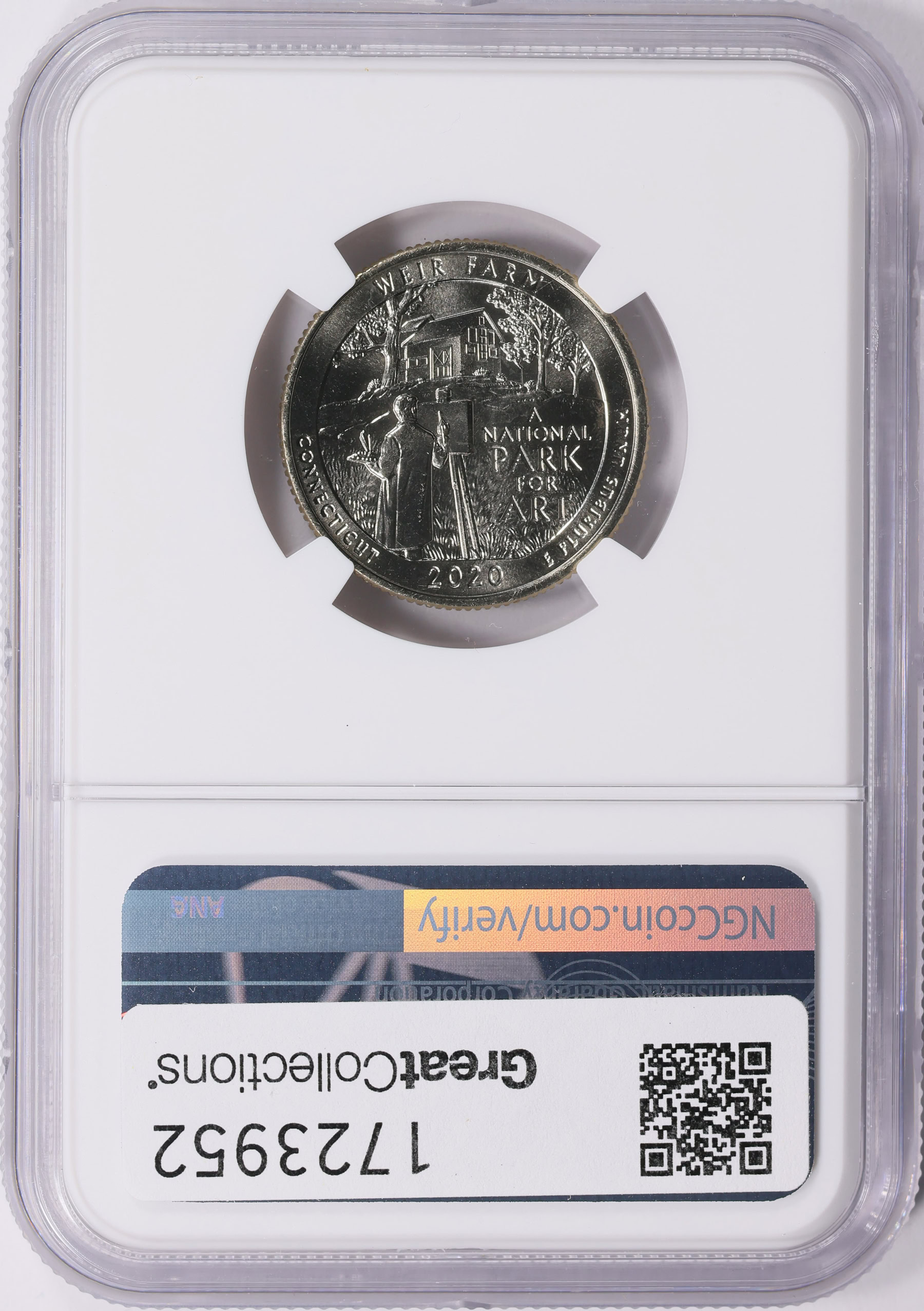 2020-W America the Beautiful Quarter Weir Farm Historic Site V75 Privy ...