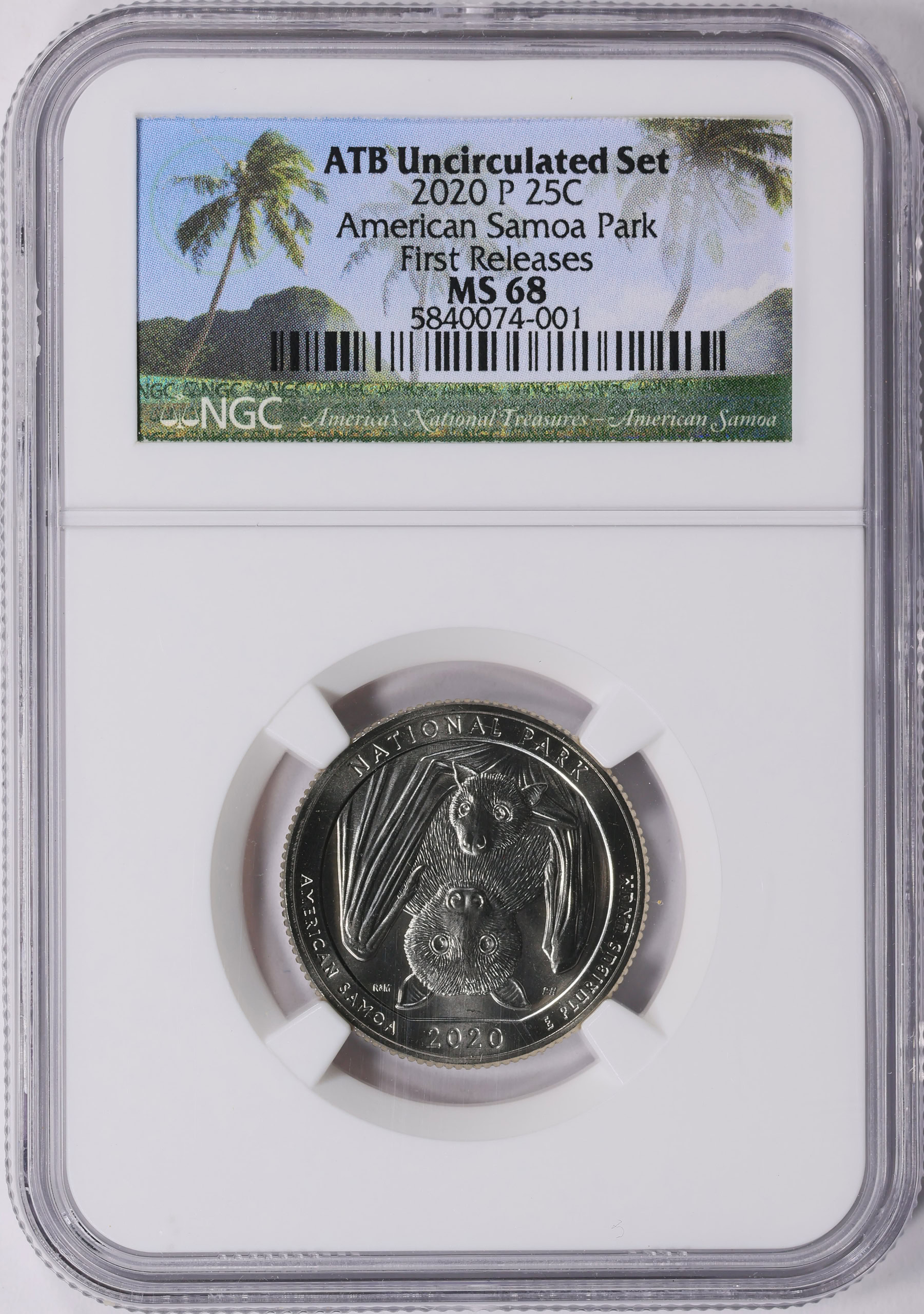 2020-P America the Beautiful Quarter American Samoa National Park First ...