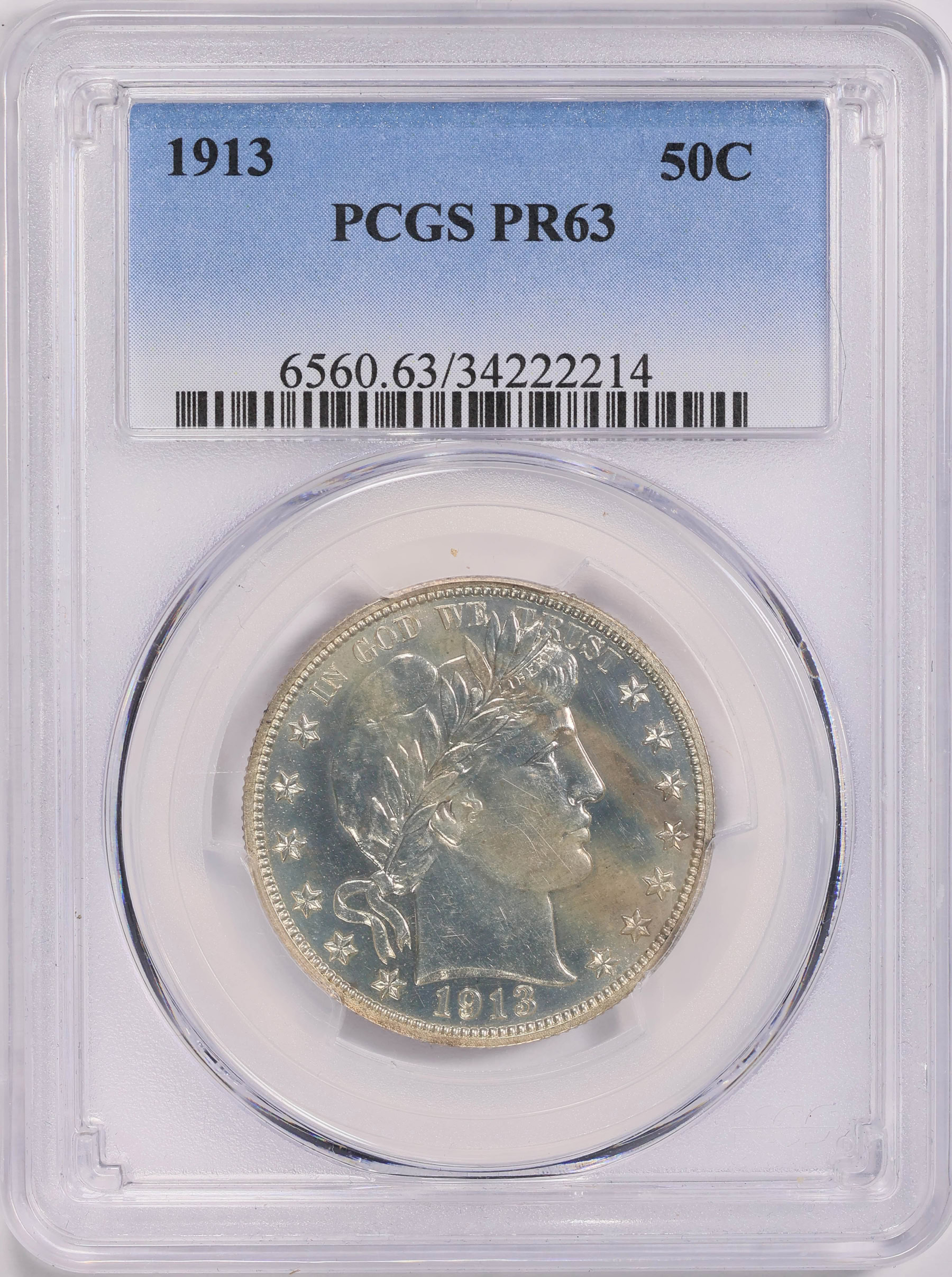 1913 Barber Half Dollar PCGS Proof-63 (Item 1723993) | GreatCollections Coin Auctions