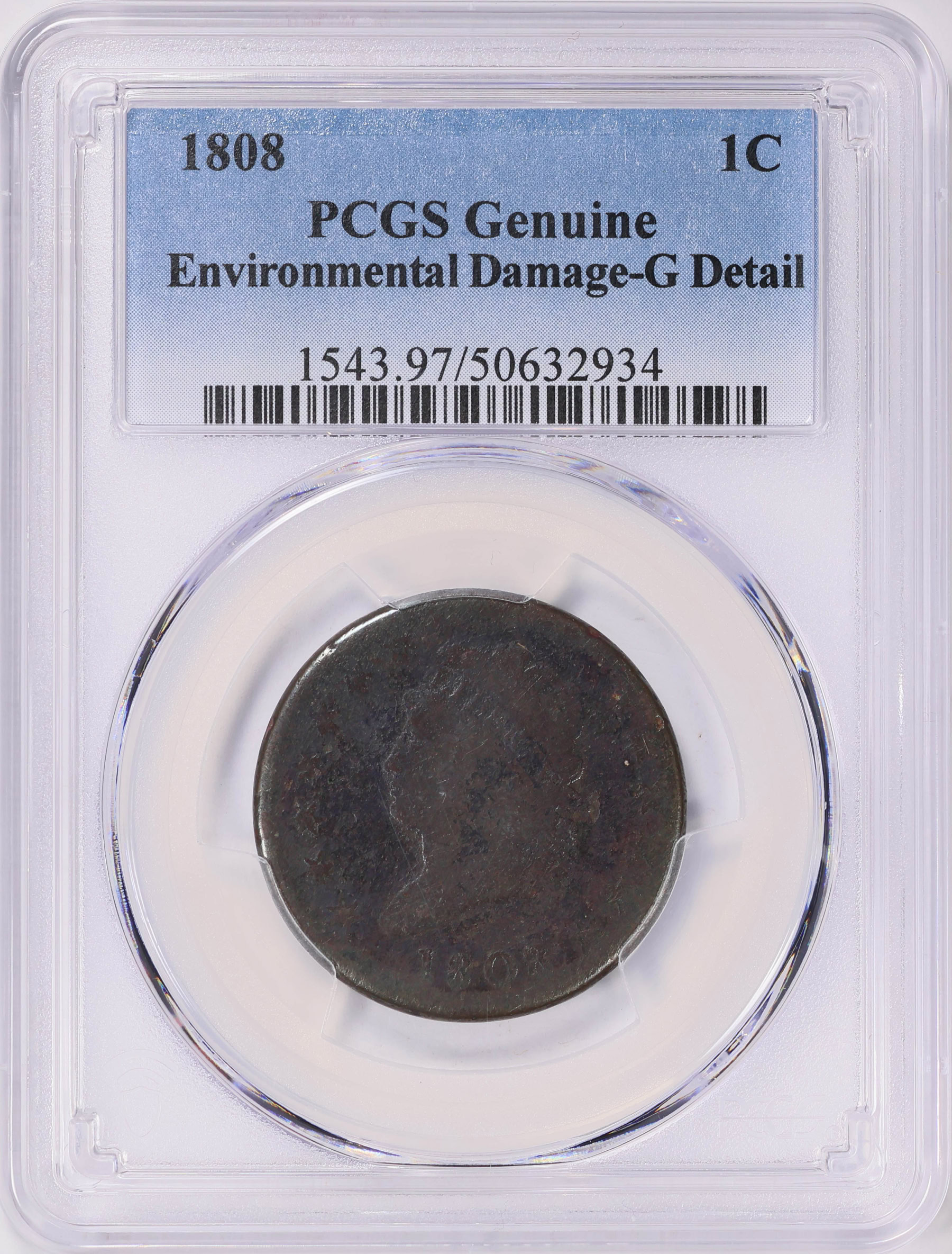 1808 Classic Cent PCGS Genuine G Details (Item 1724075 ...