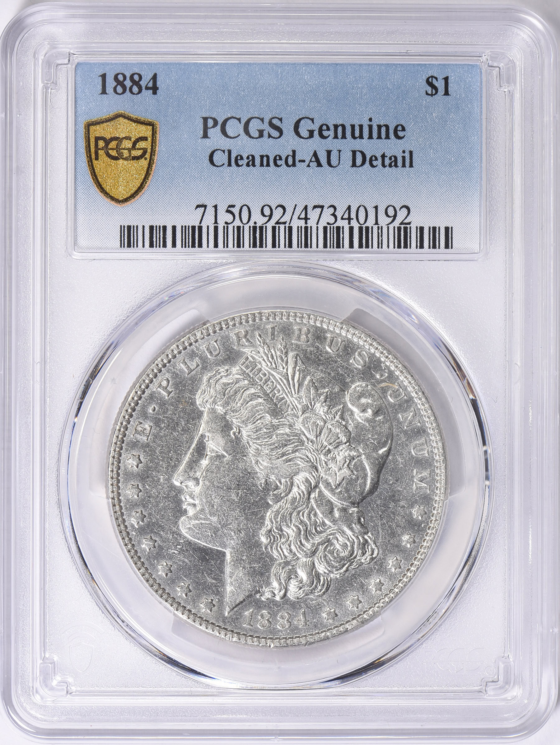 1884 Morgan Silver Dollar PCGS Genuine AU Details (Item 1724181) | GreatCollections Coin Auctions