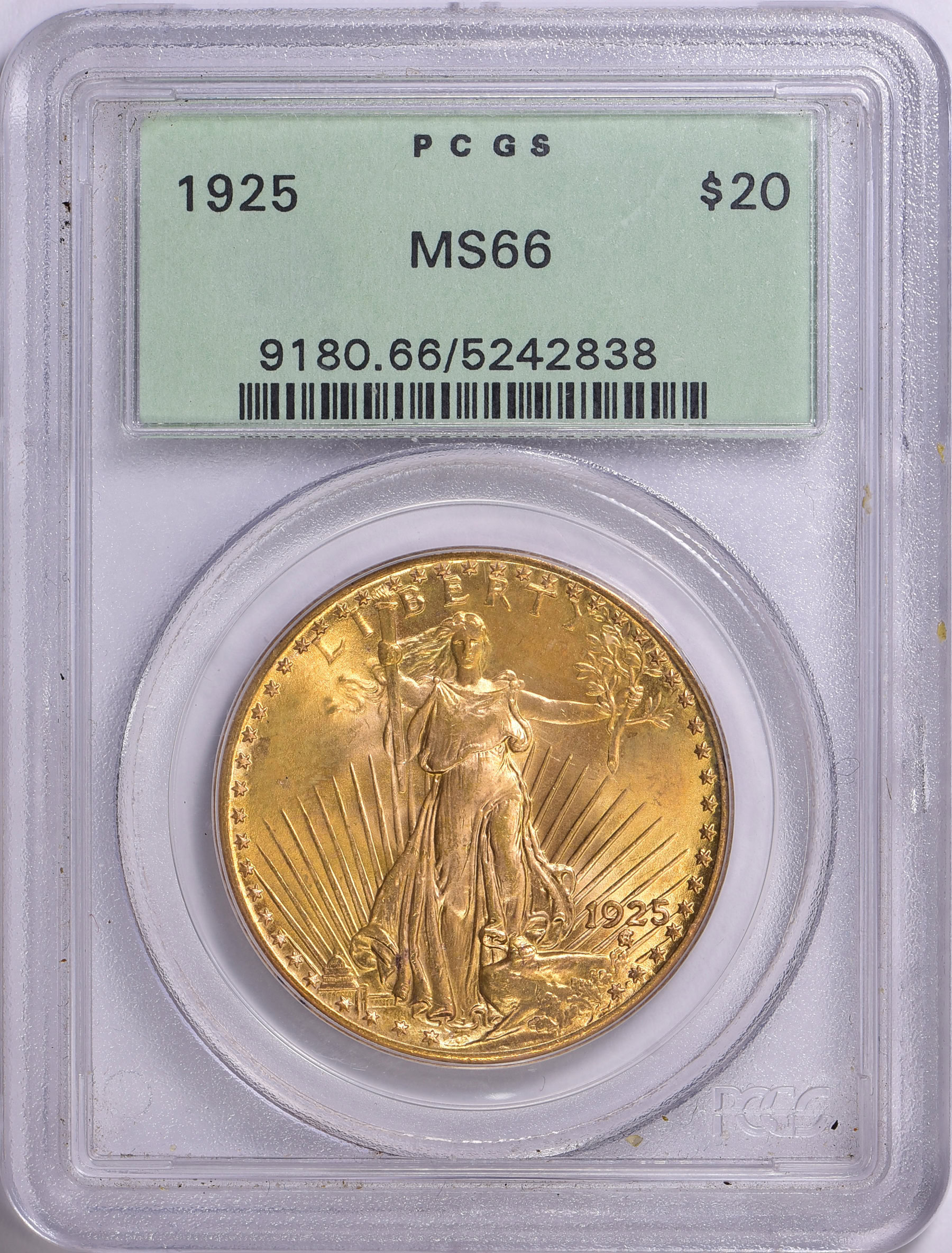 1925 Saint-Gaudens Gold Double Eagle PCGS MS-66 (Item 1724230) | GreatCollections Coin Auctions