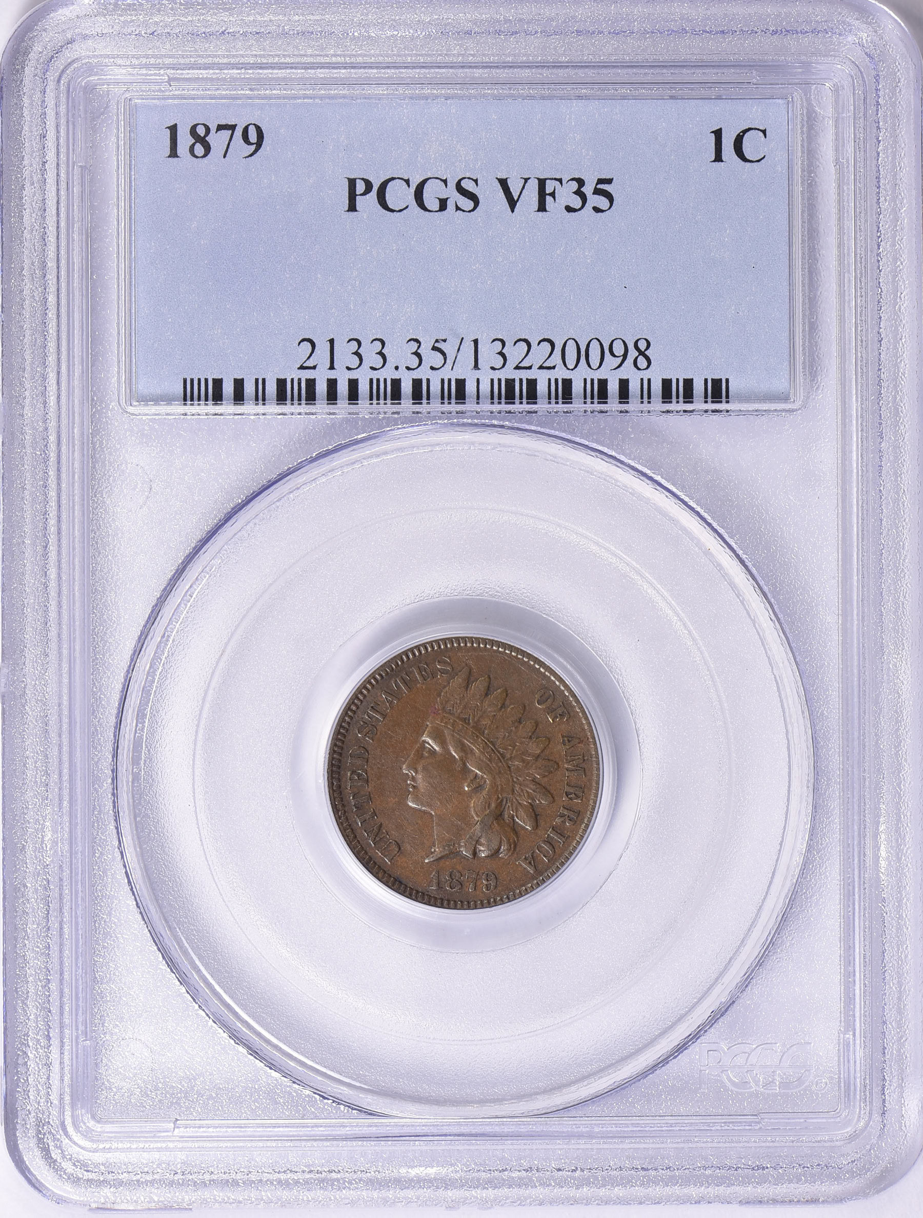 1879 Indian Cent PCGS VF-35 BN (Item 1724248) | GreatCollections Coin ...
