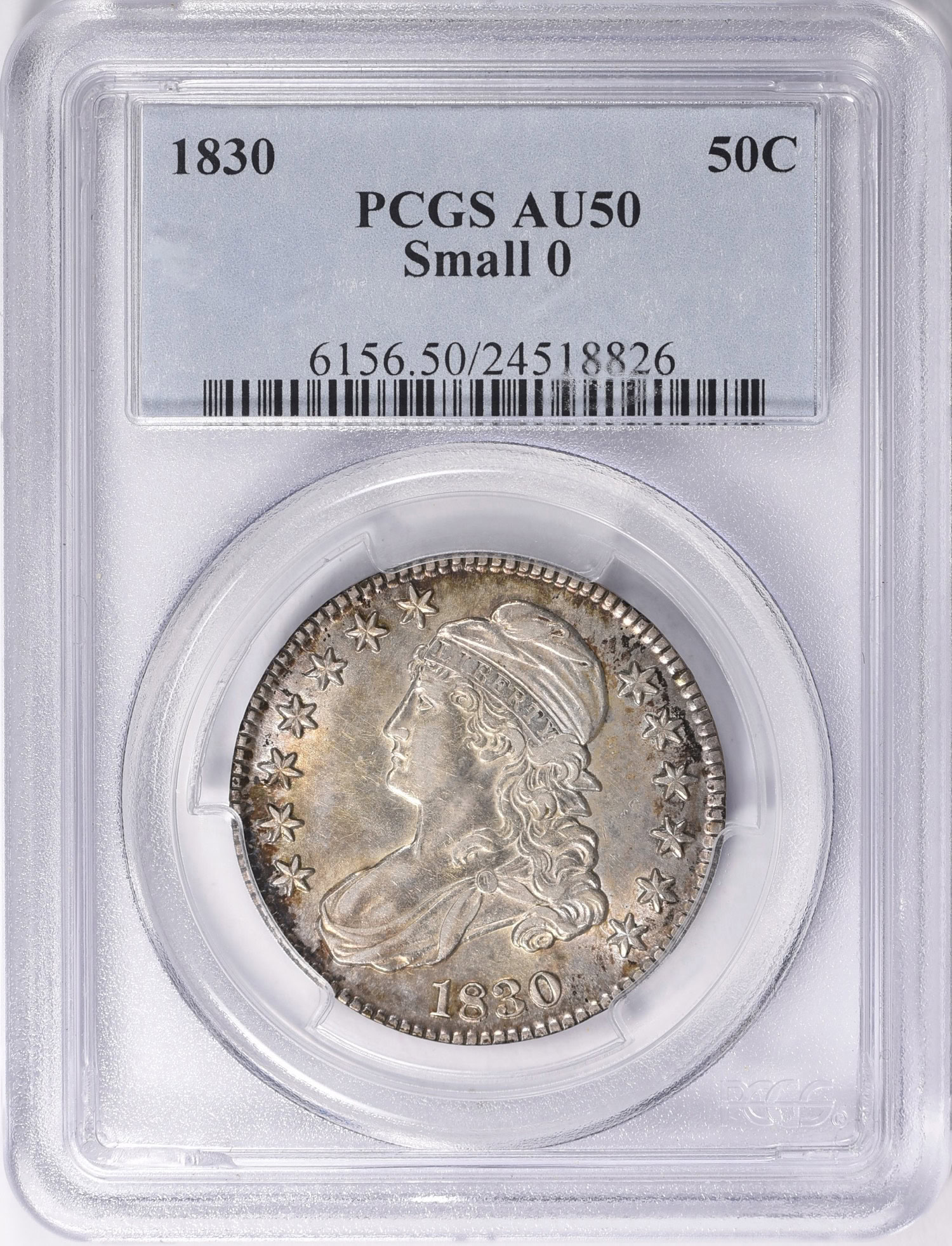 1830 Capped Bust Half Dollar Small 0 PCGS AU-50 (Item 1724331) | GreatCollections Coin Auctions