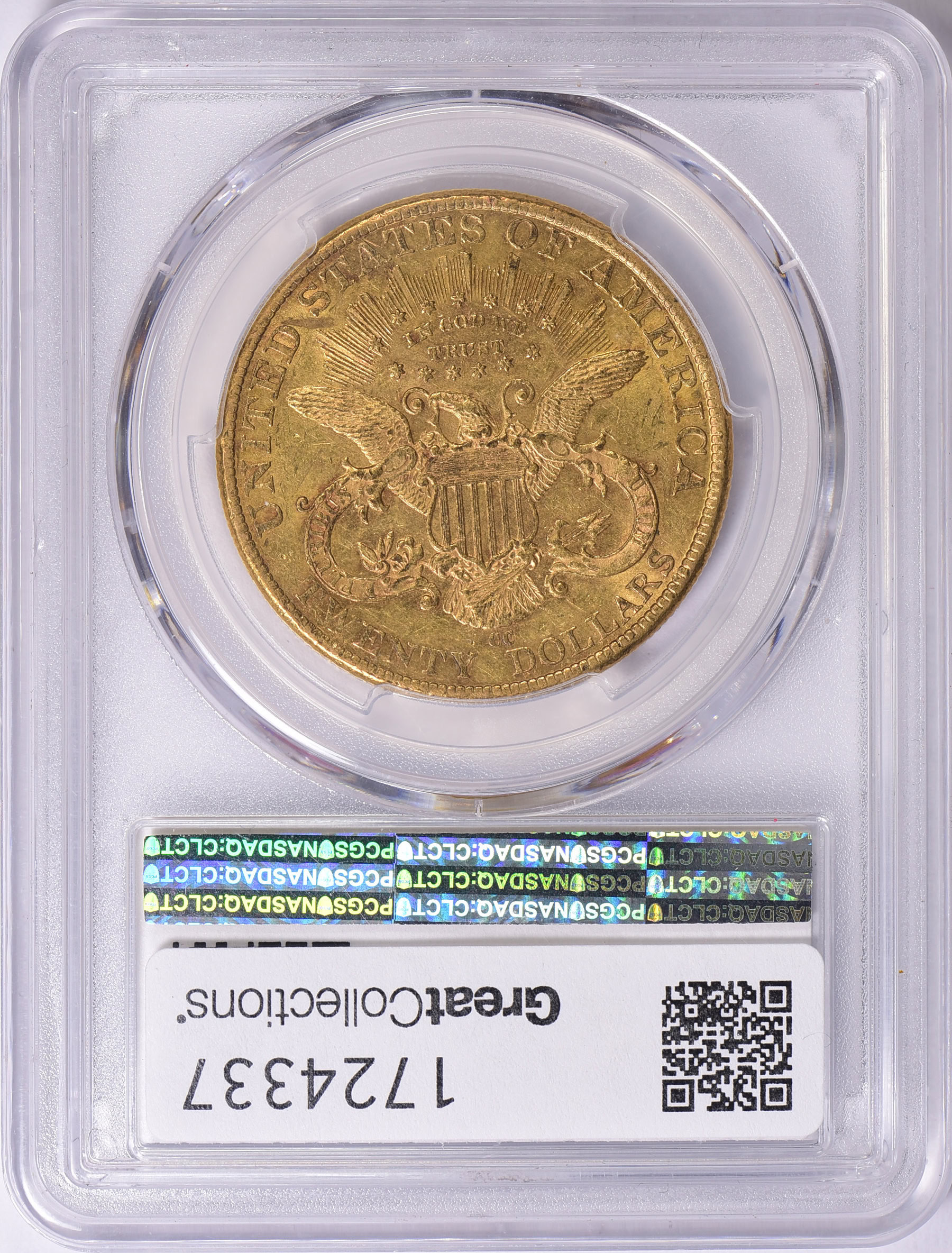 1893-CC Liberty Gold Double Eagle PCGS AU-53 (Item 1724337) | GreatCollections Coin Auctions