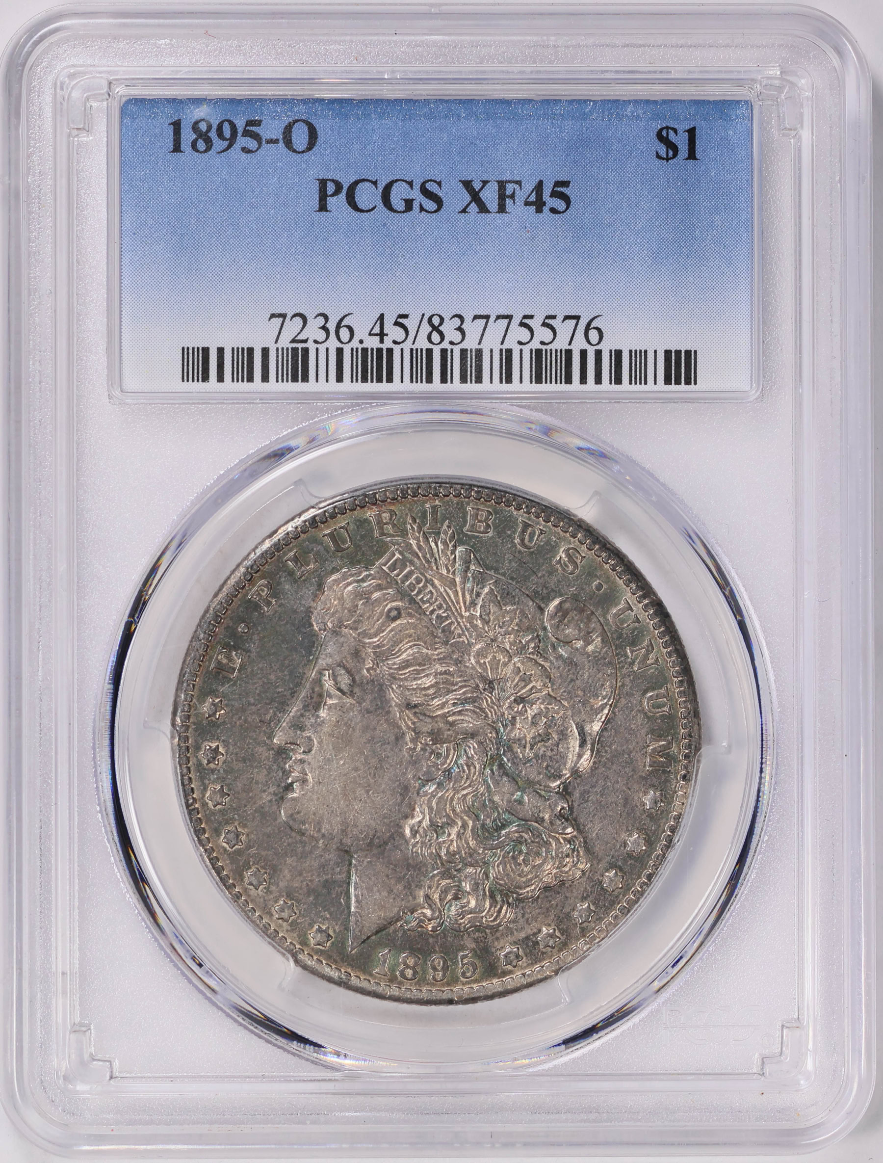 1895-O Morgan Silver Dollar PCGS XF-45 (Toned) (Item 1724834) | GreatCollections Coin Auctions