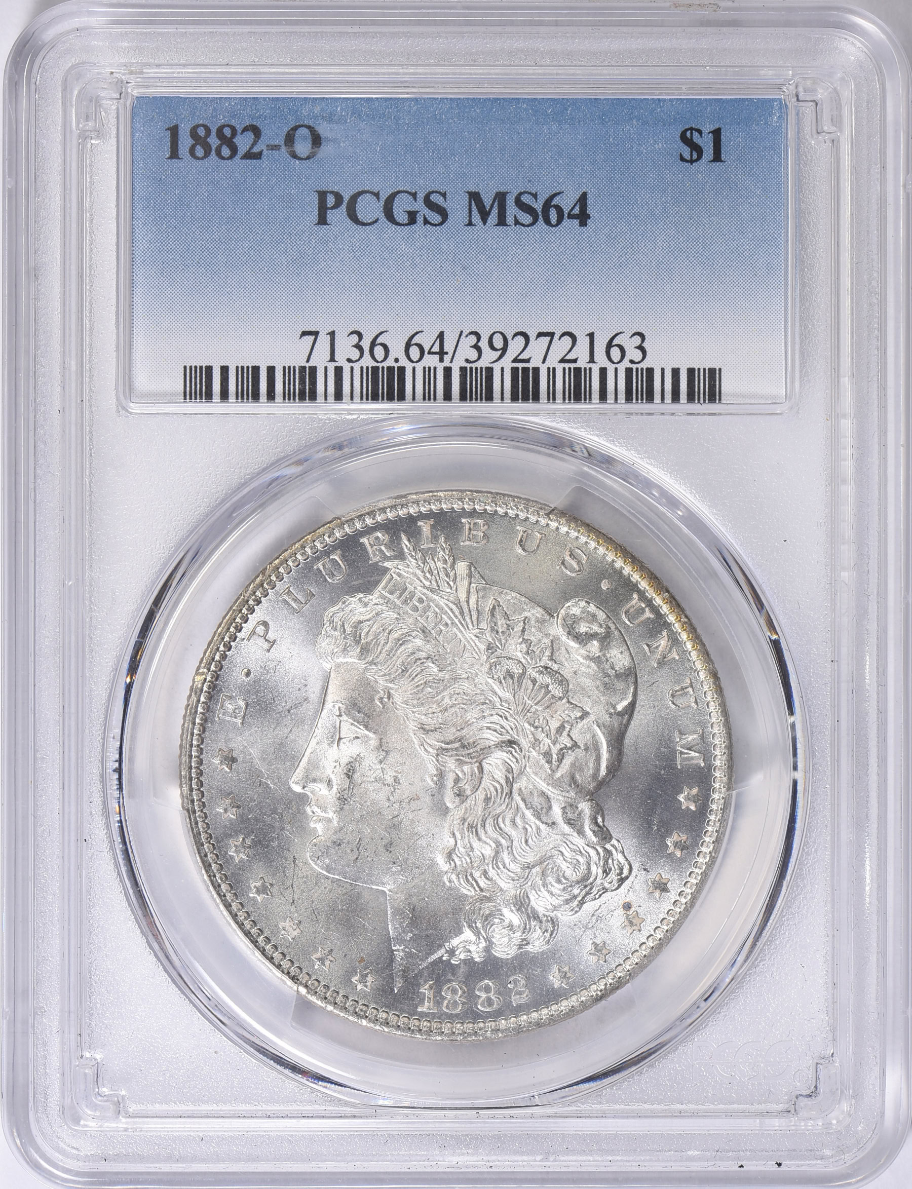 1882-O Morgan Silver Dollar PCGS MS-64 (Item 1724914) | GreatCollections Coin Auctions