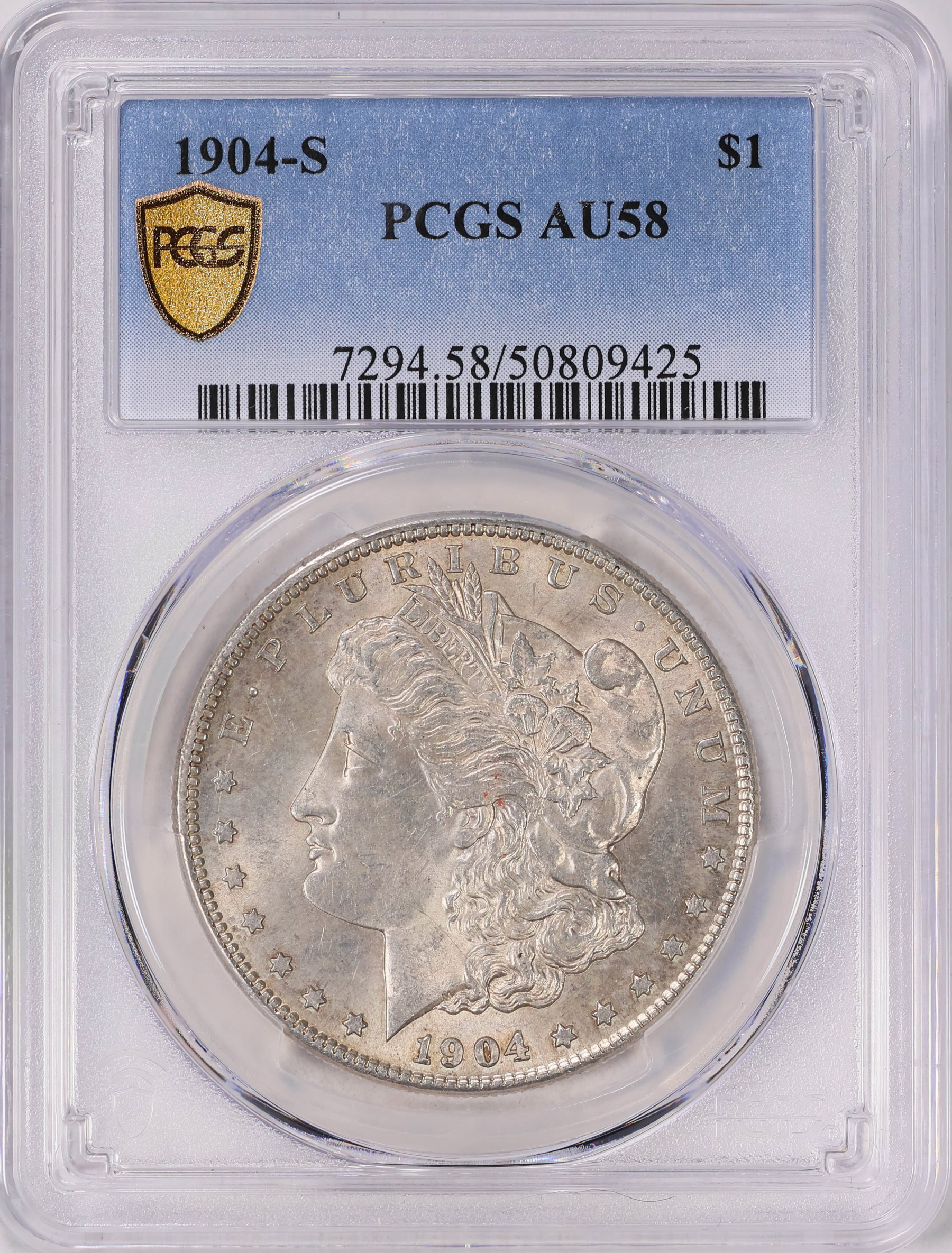 1904-S Morgan Silver Dollar PCGS AU-58 (Item 1724995) | GreatCollections Coin Auctions