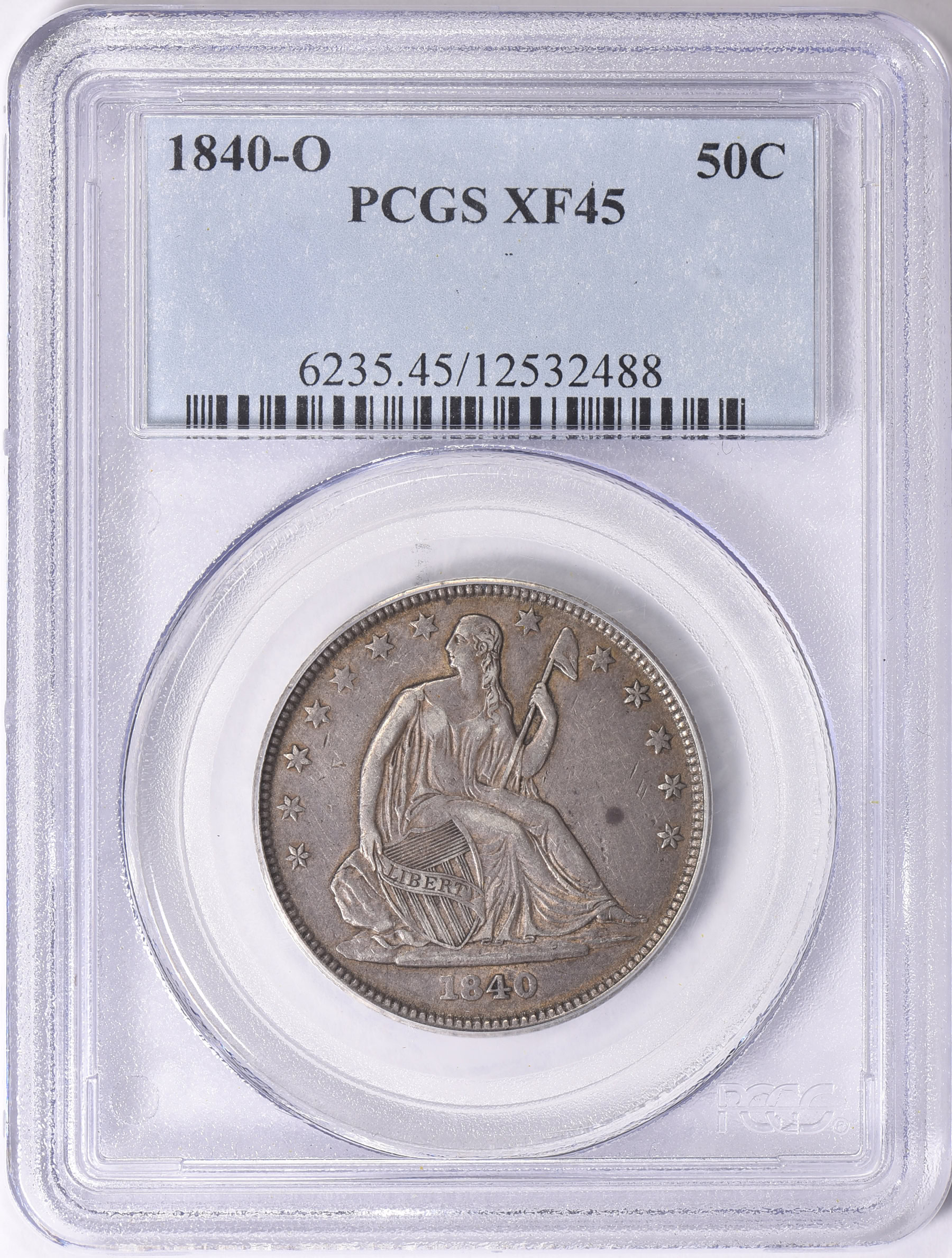 1840-O Seated Liberty Half Dollar PCGS XF-45 (Item 1725025) | GreatCollections Coin Auctions
