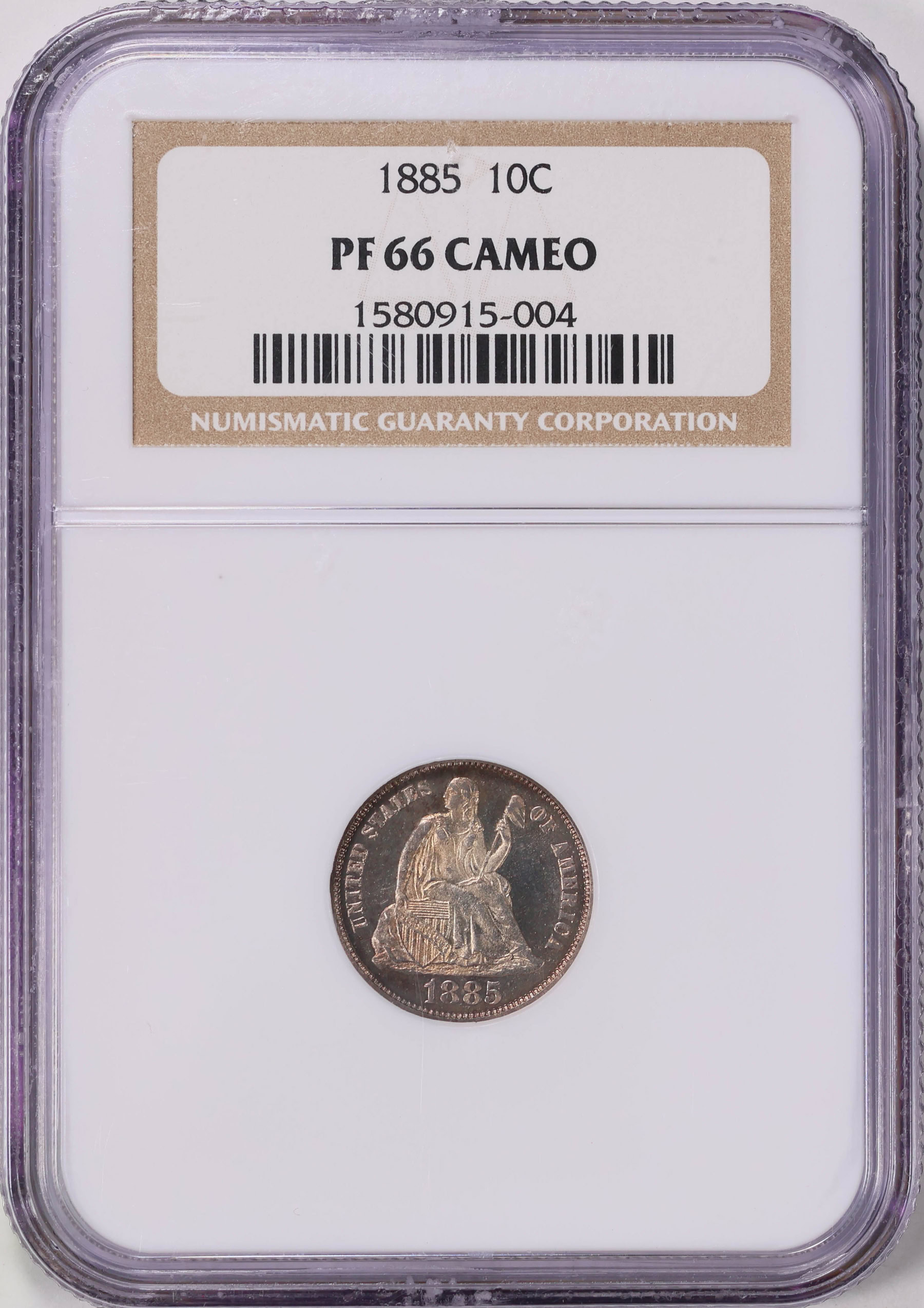 1885 Seated Liberty Dime NGC Proof-66 CAMEO (Item 1725062) | GreatCollections Coin Auctions