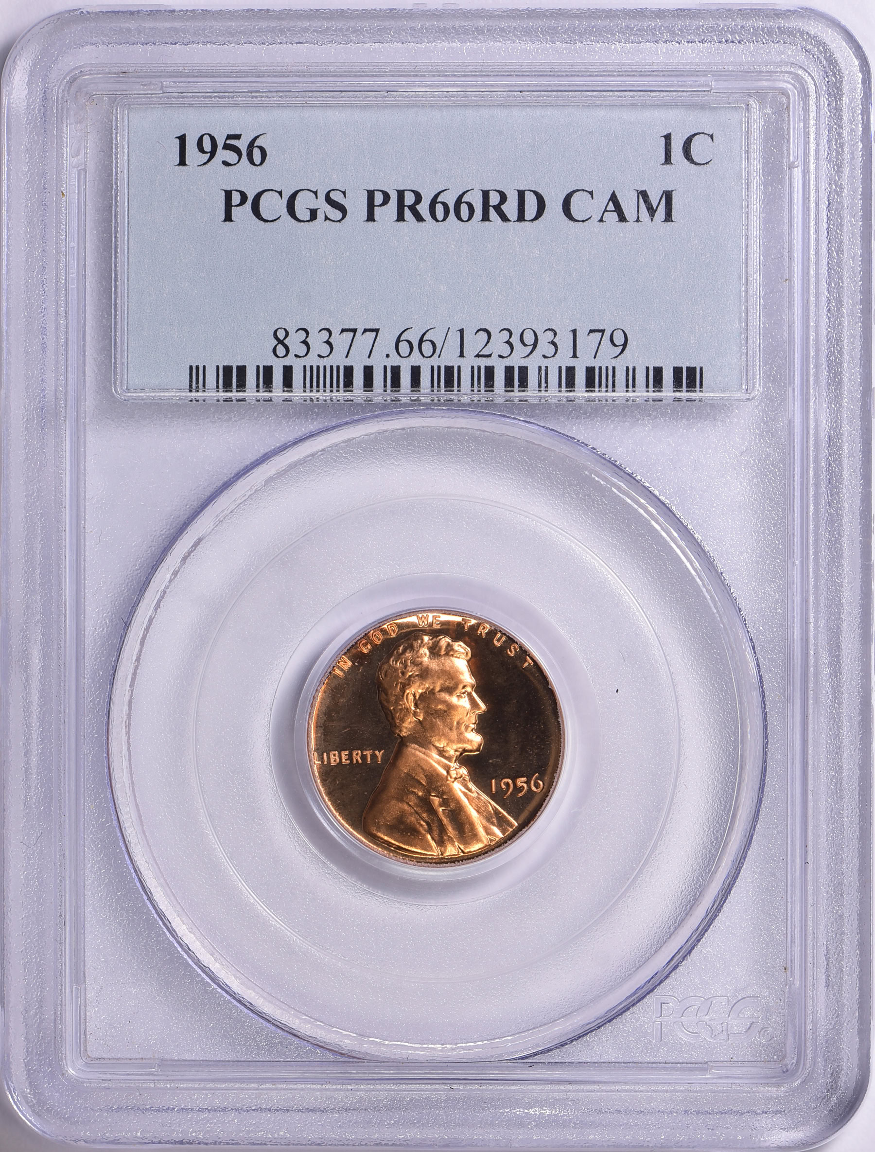 1956 Lincoln Cent PCGS Proof-66 CAMEO (Item 1725235) | GreatCollections ...