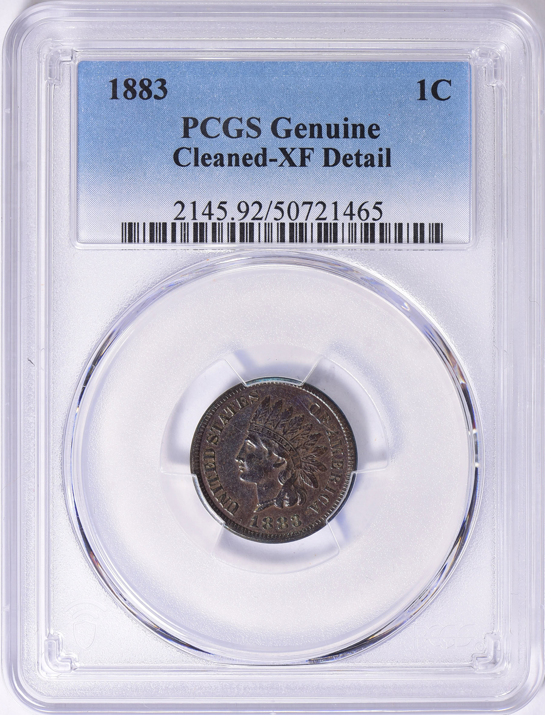 1883 Indian Cent PCGS Genuine XF Details (Item 1725377 ...