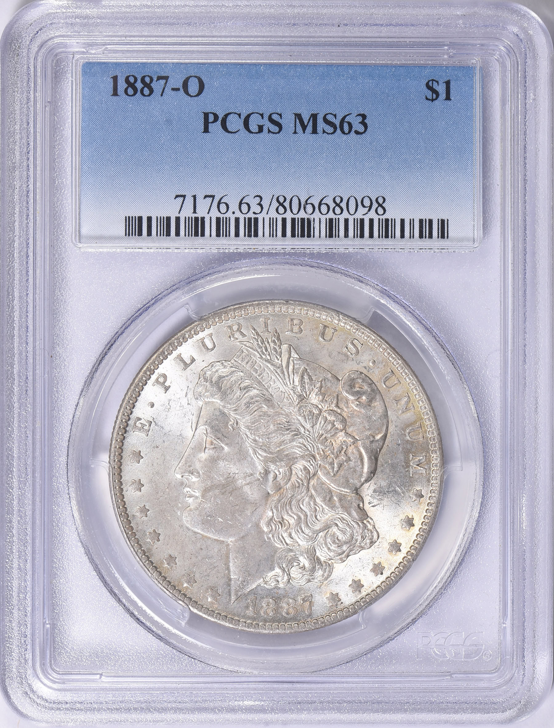 1887-O Morgan Silver Dollar PCGS MS-63 (Item 1725541) | GreatCollections Coin Auctions