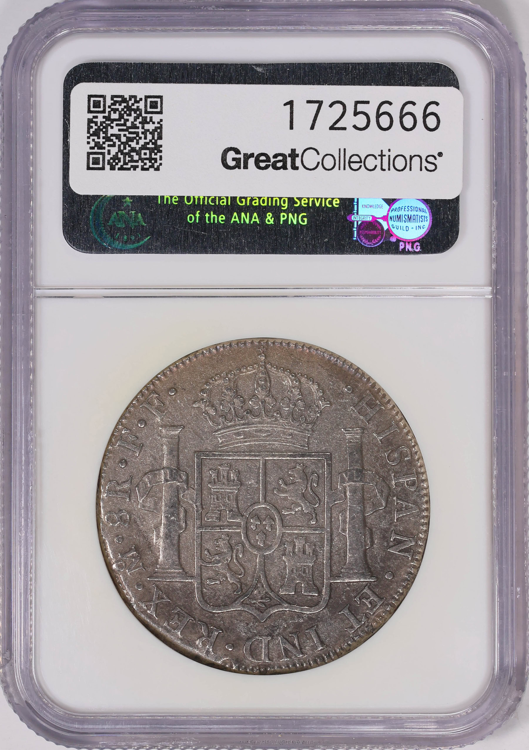 Mexico 1782-Mo FF Silver 8 Reales KM-106 NGC Genuine (El Cazador Shipwreck) (Item 1725666 ...