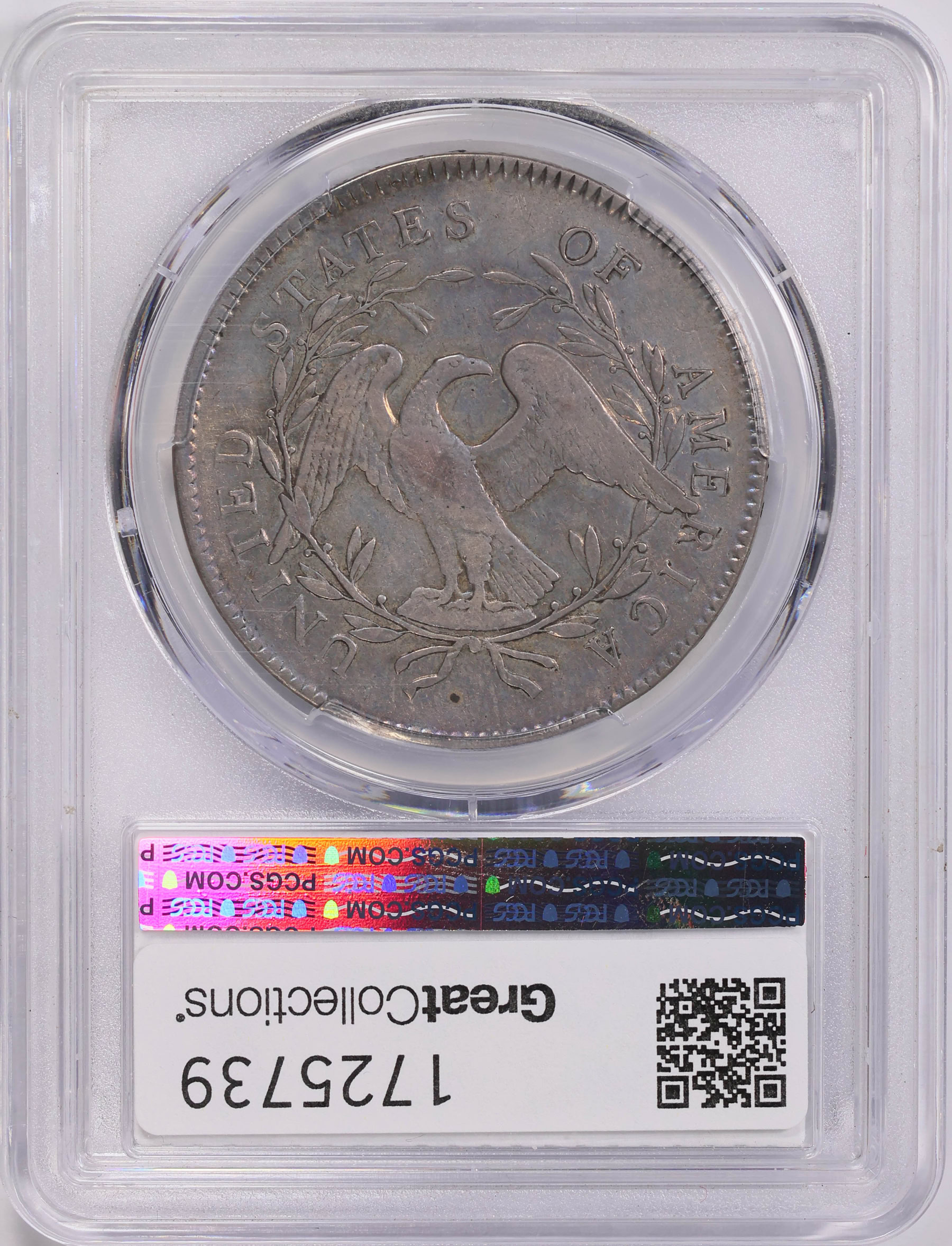 1795 Flowing Hair Silver Dollar 2 Leaves PCGS Genuine VF Details (Item 1725739 ...