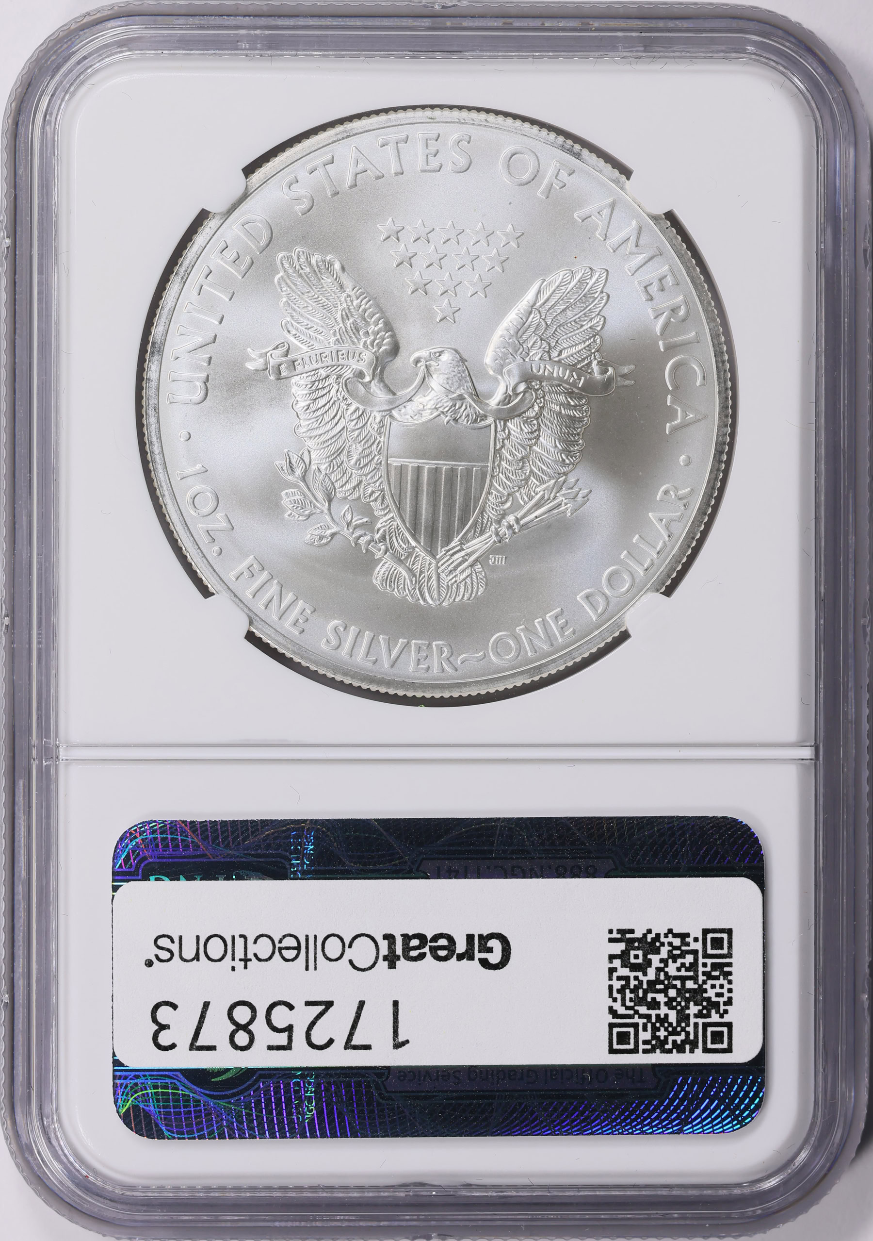 2013-(S) $1 Silver Eagle Struck at San Francisco NGC MS-69 (Golden Gate Bridge Label) (Item ...