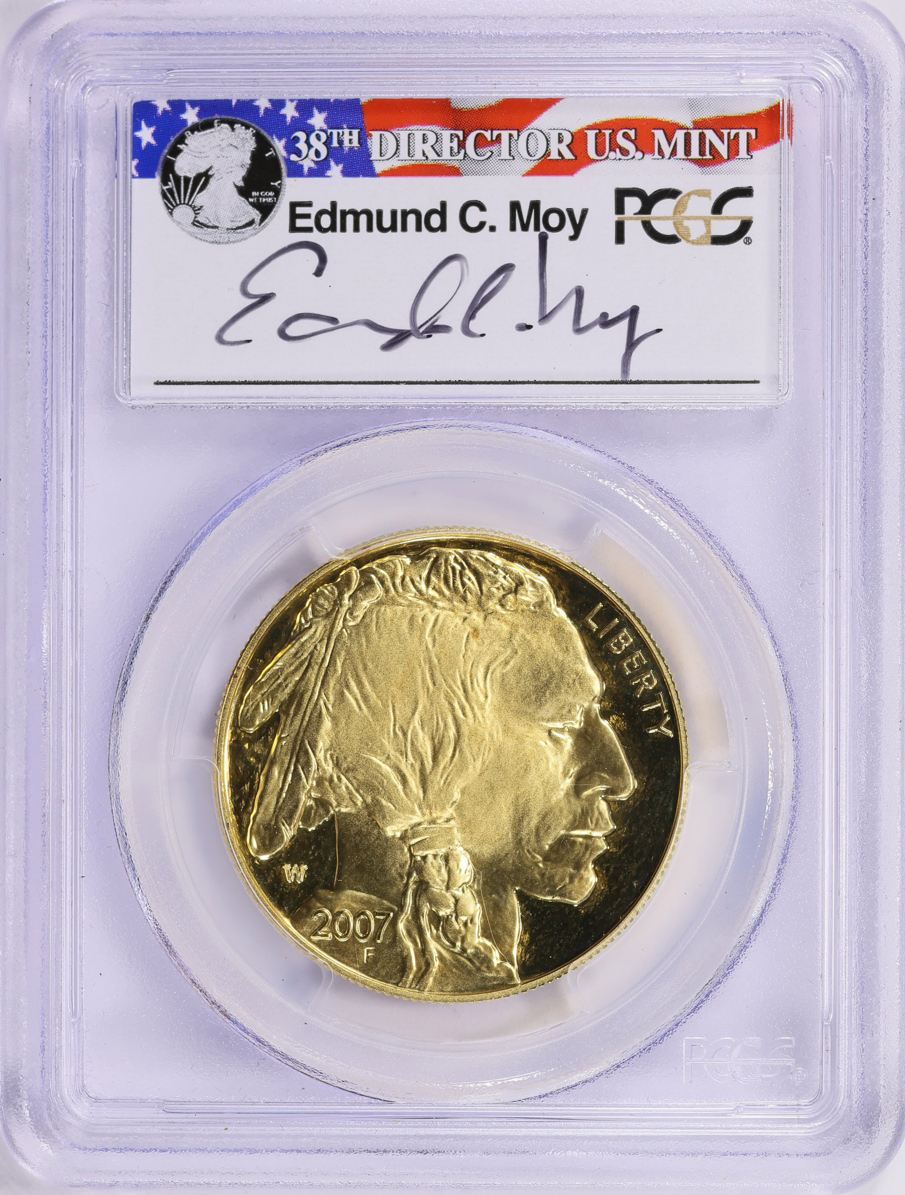 2007-W $50 One-Ounce Gold American Buffalo PCGS Proof-70 DCAM (Moy ...