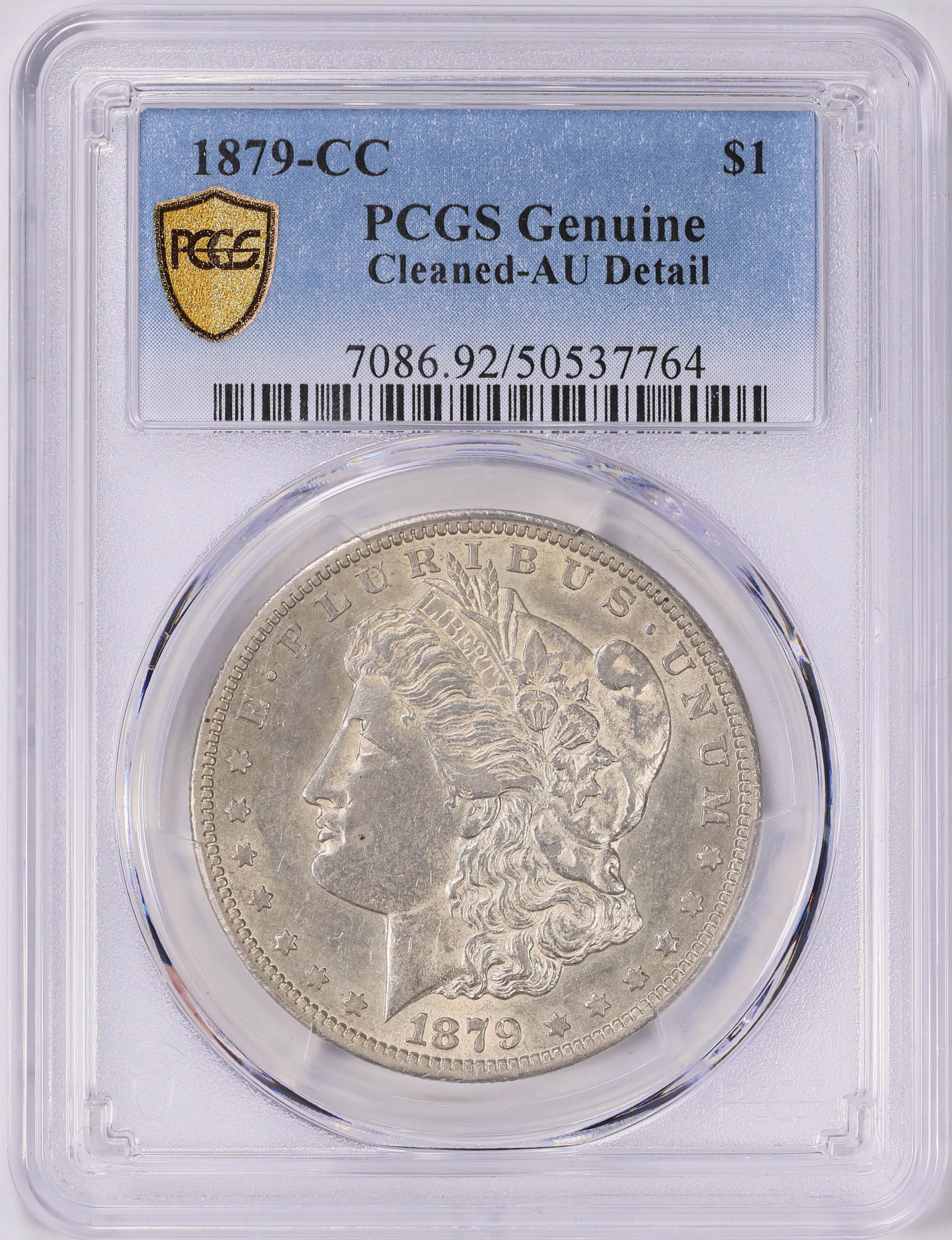 1879-CC Morgan Silver Dollar PCGS Genuine AU Details (Item 1726153) | GreatCollections Coin Auctions