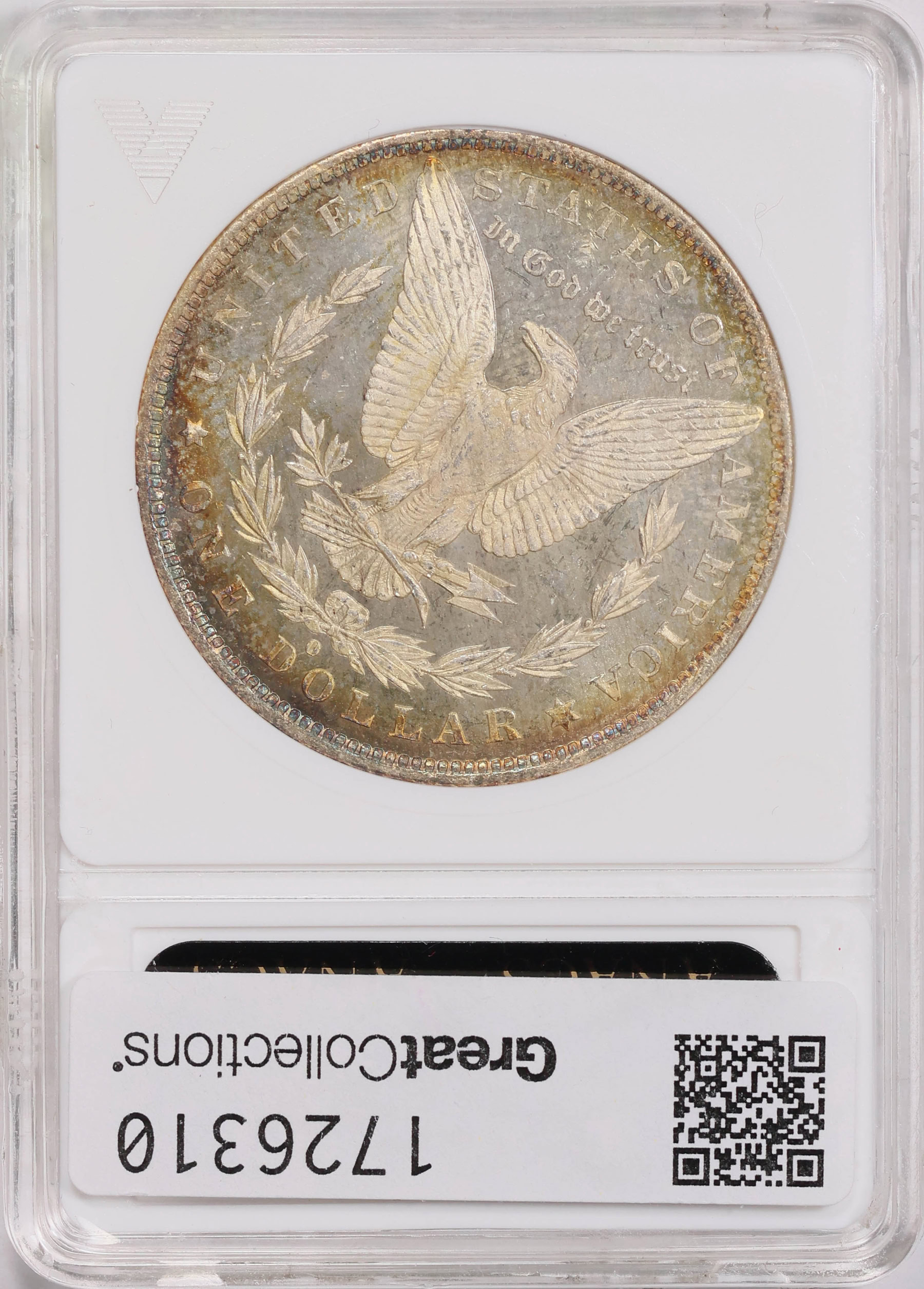 1882-O Morgan Silver Dollar ANACS MS-65 DMPL OH (Toned) (Item 1726310) | GreatCollections Coin ...