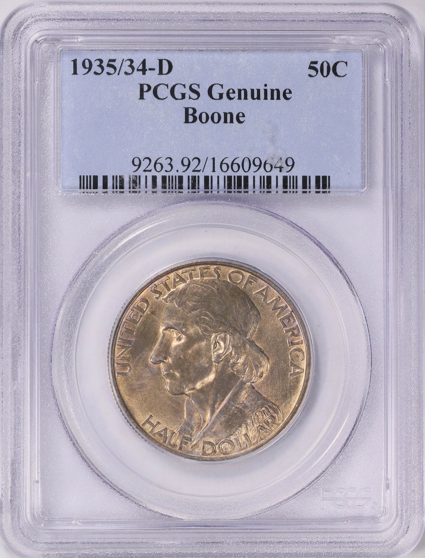 1935/34-D Daniel Boone Bicentennial Half Dollar PCGS Genuine (Item ...