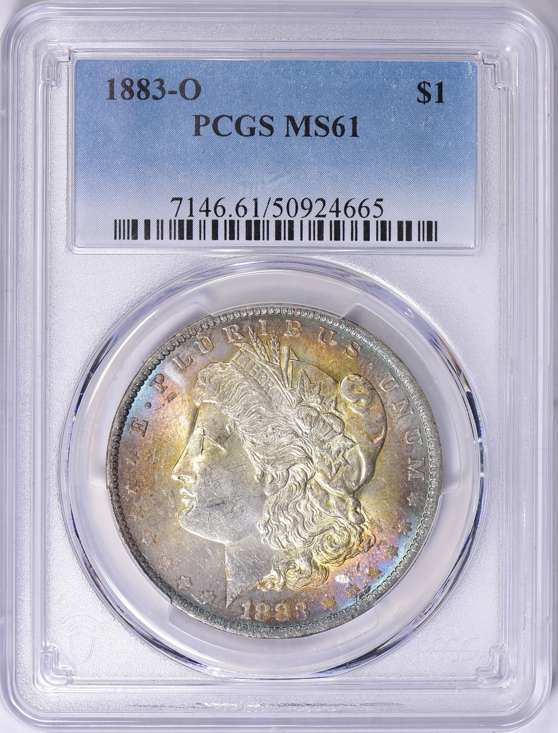 1883-O Morgan Silver Dollar PCGS MS-61 (Toned) (Item 1726594) | GreatCollections Coin Auctions