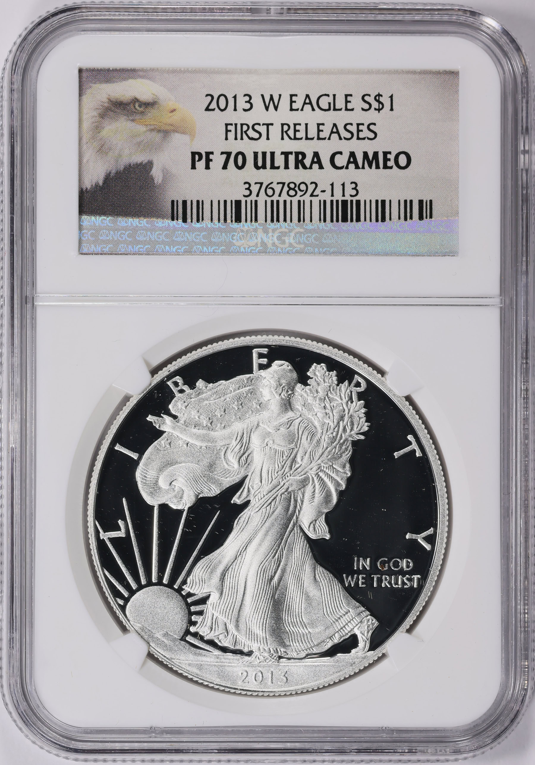 2013-W $1 Silver Eagle First Releases NGC Proof-70 UC (Eagle Label) (Item 1726733 ...