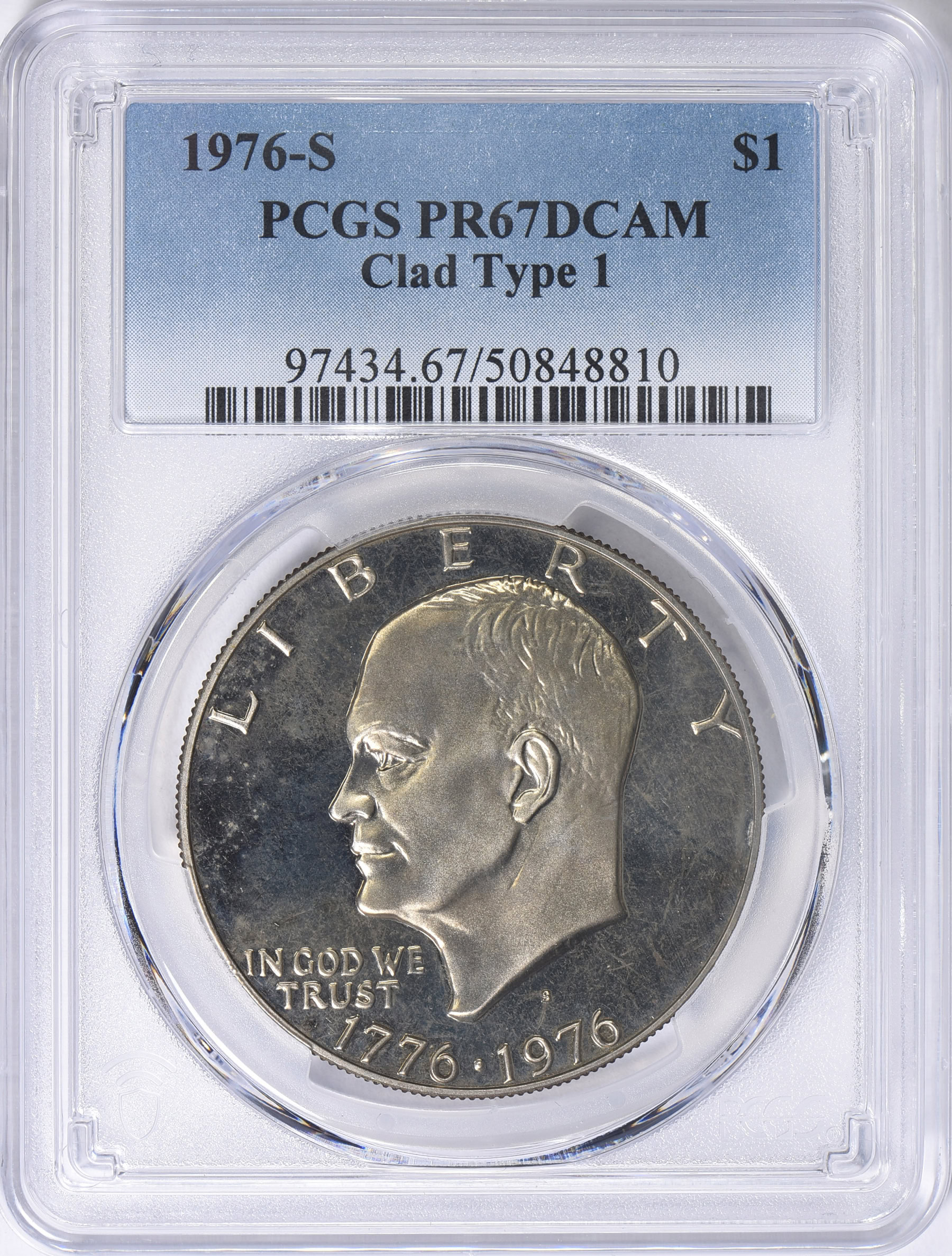 1976-S Eisenhower Dollar Clad Type 1 PCGS Proof-67 DCAM (Item 1726921 ...