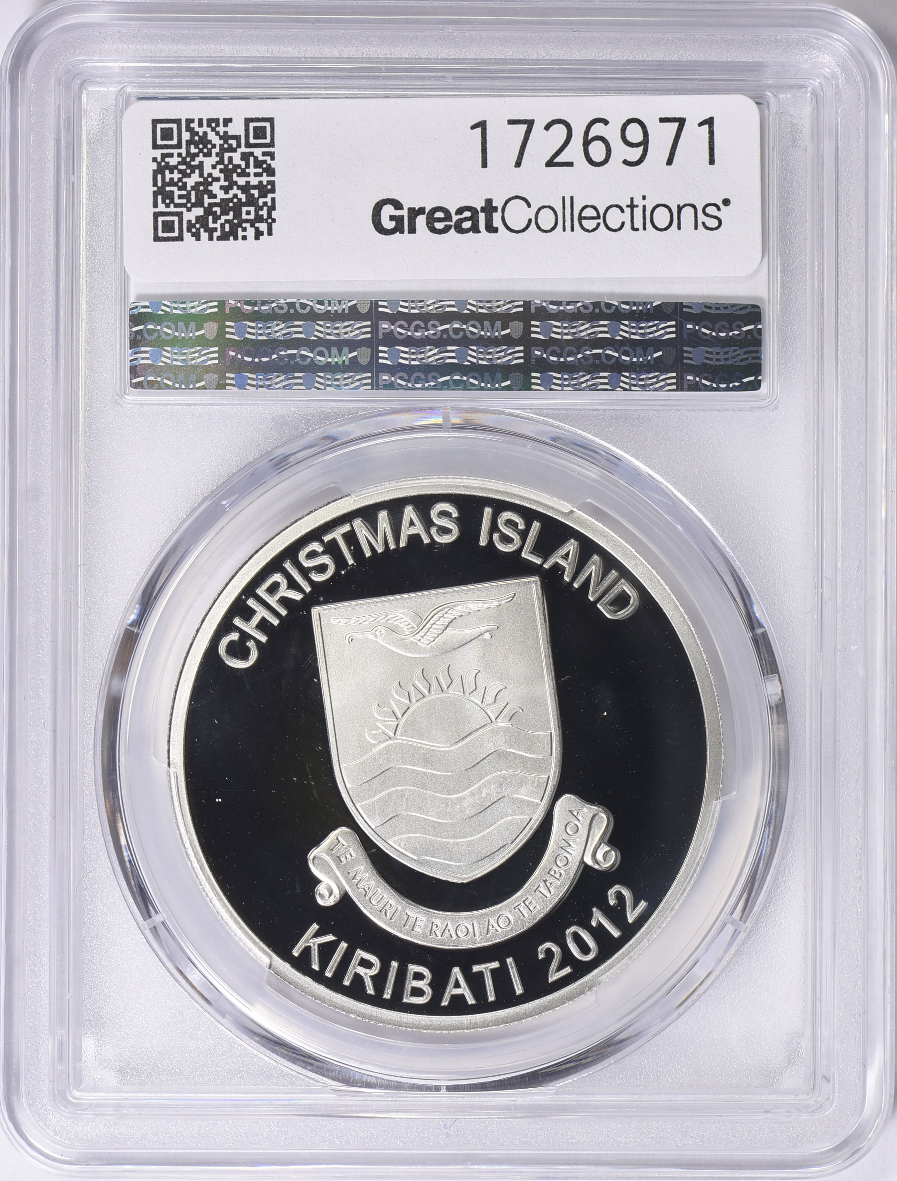 Kiribati 2012 Gilt Silver $5 Rudolph the Rednosed Reindeer PCGS Proof ...