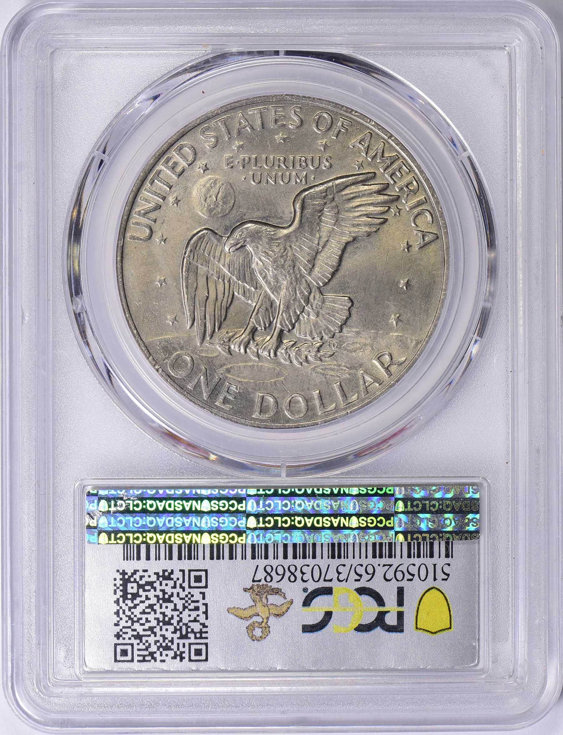 1972 Eisenhower Dollar Type 2 FS-901 PCGS MS-65 (D.L. Hansen Collection ...
