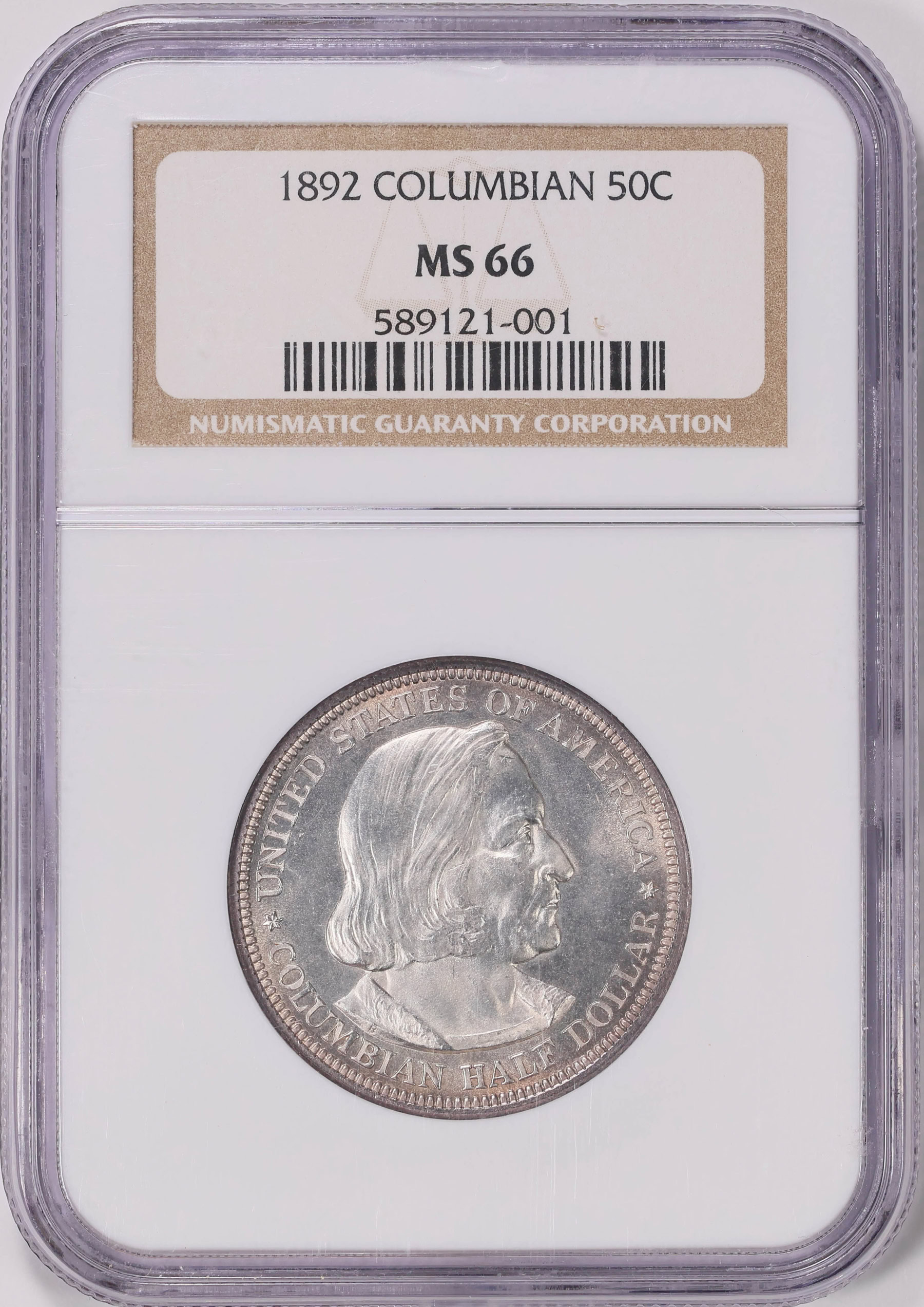1892 World Columbian Exposition Half Dollar NGC MS-66 (Item 1727182) | GreatCollections Coin ...