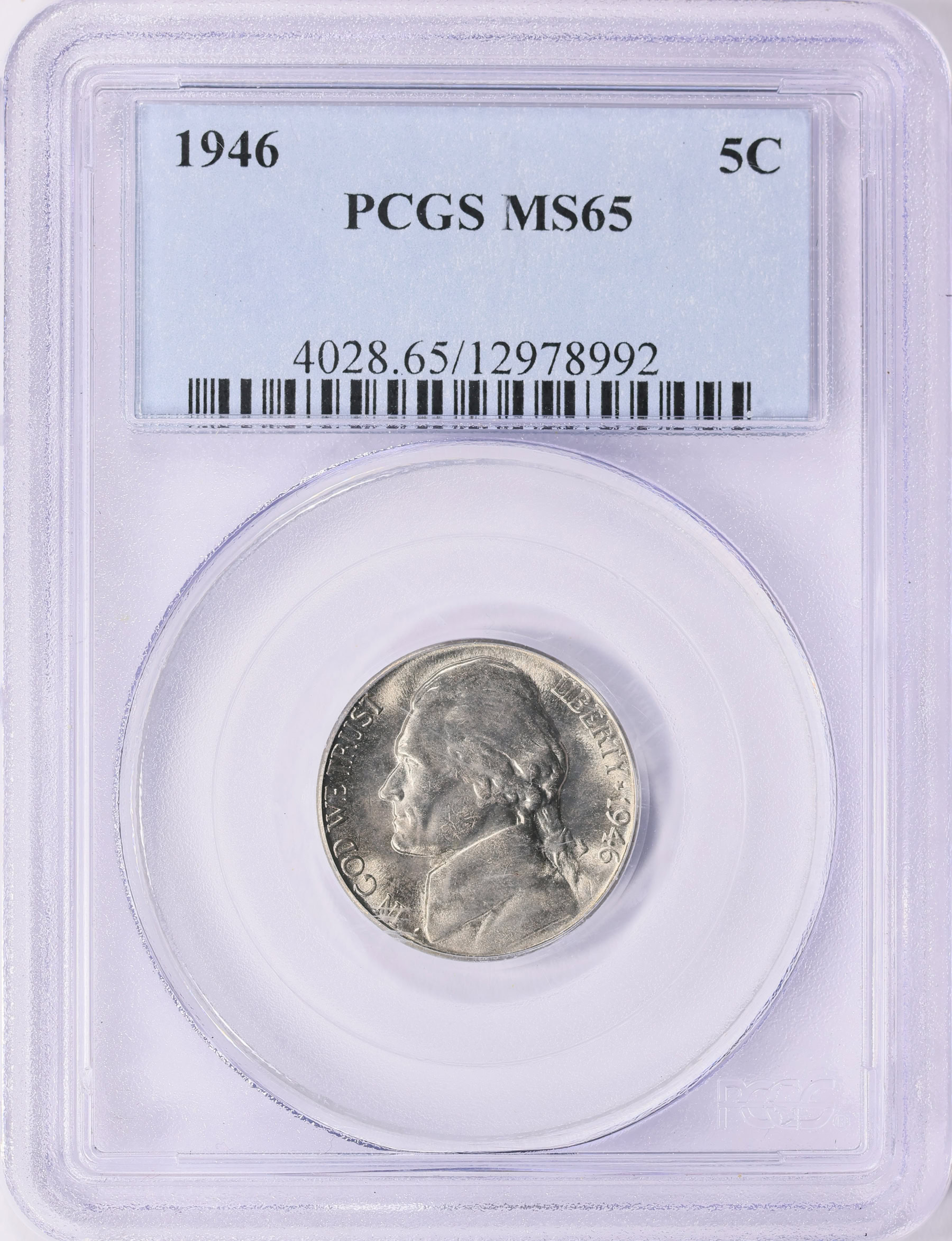 1946 Jefferson Nickel PCGS MS-65 (Item 1727236) | GreatCollections Coin Auctions