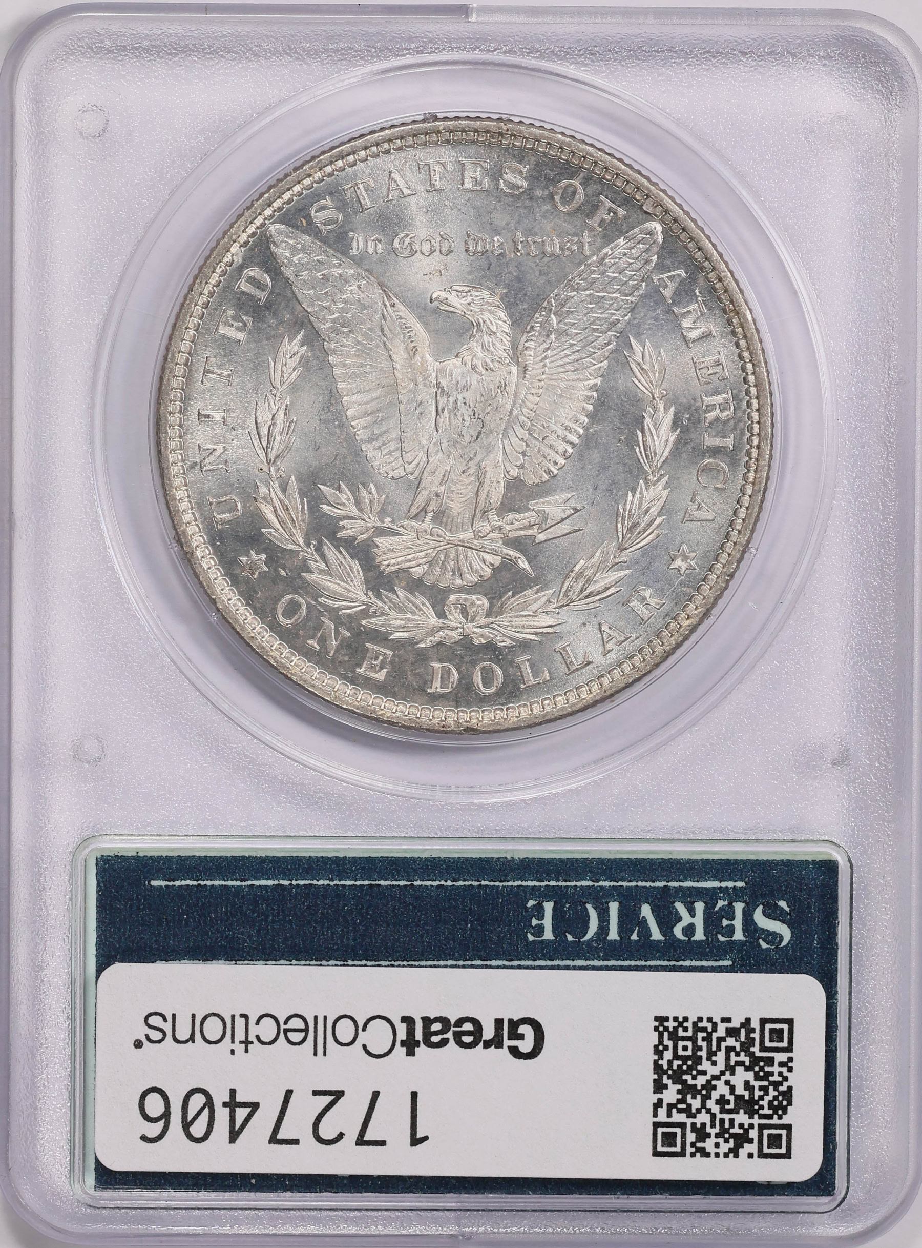 1881 Morgan Silver Dollar PCGS MS-63 PL OGH (1st Gen) (Item 1727406) | GreatCollections Coin ...