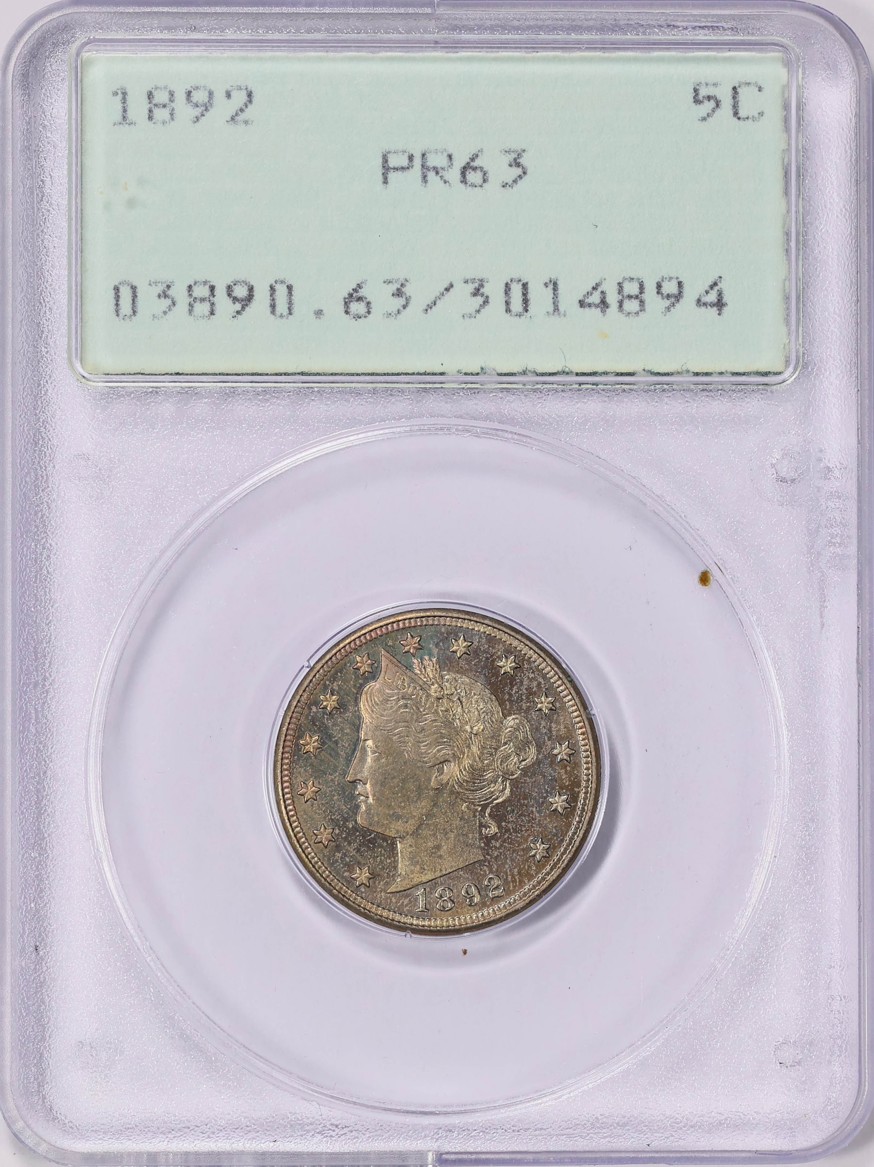 1892 Liberty Nickel PCGS Proof-63 OGH (1st Gen) (Item 1727411 ...