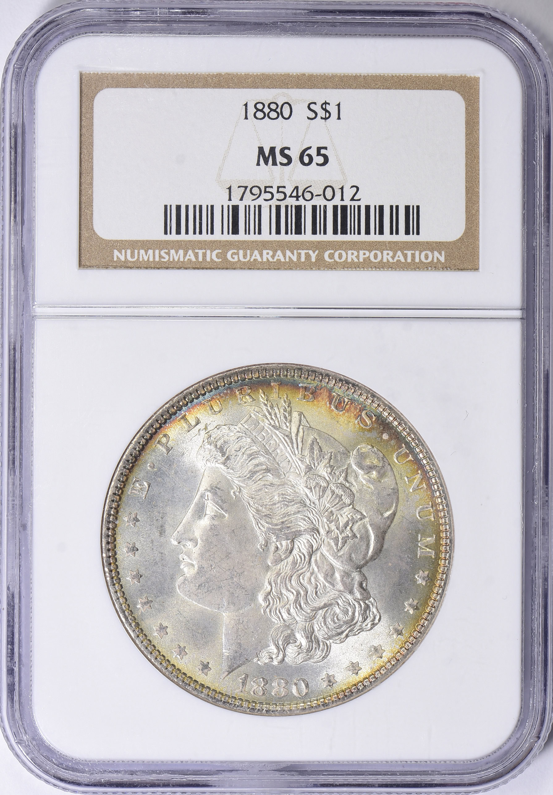 1880 Morgan Silver Dollar NGC MS-65 (Toned) (Item 1727708 ...