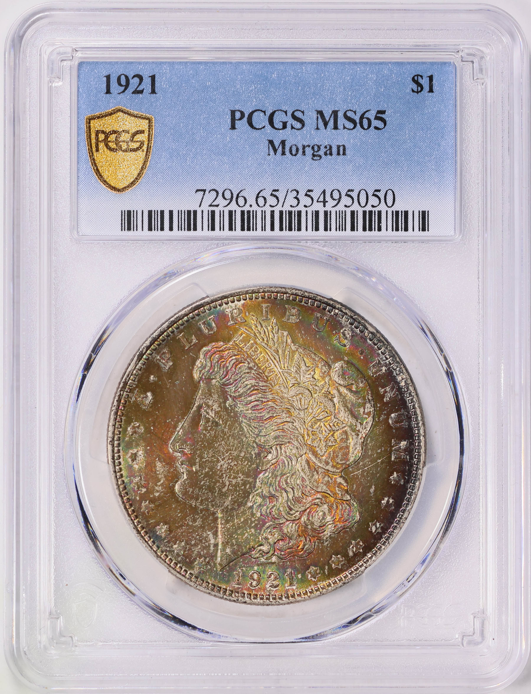 1921 Morgan Silver Dollar PCGS MS-65 (Toned) (Item 1727881 ...